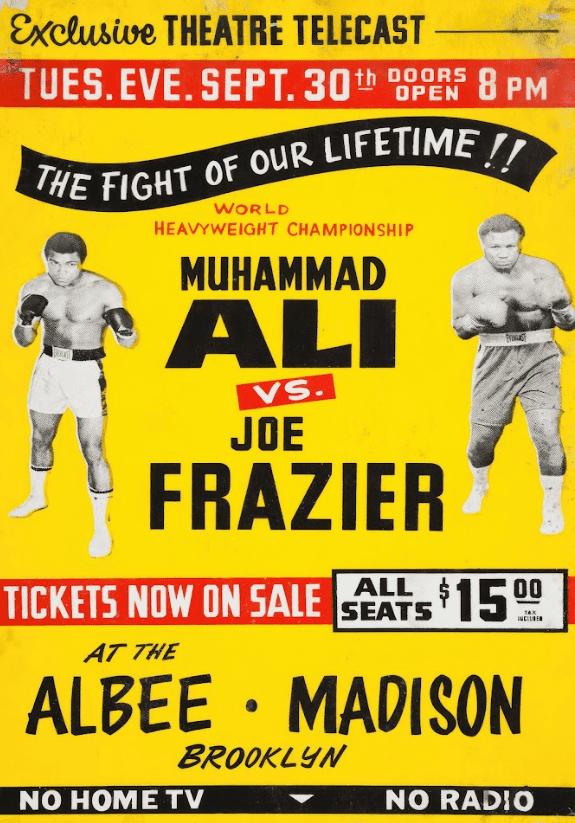 Muhammad Ali vs Joe Frazier Boxing Poster 24x36 - The Fight of the ...