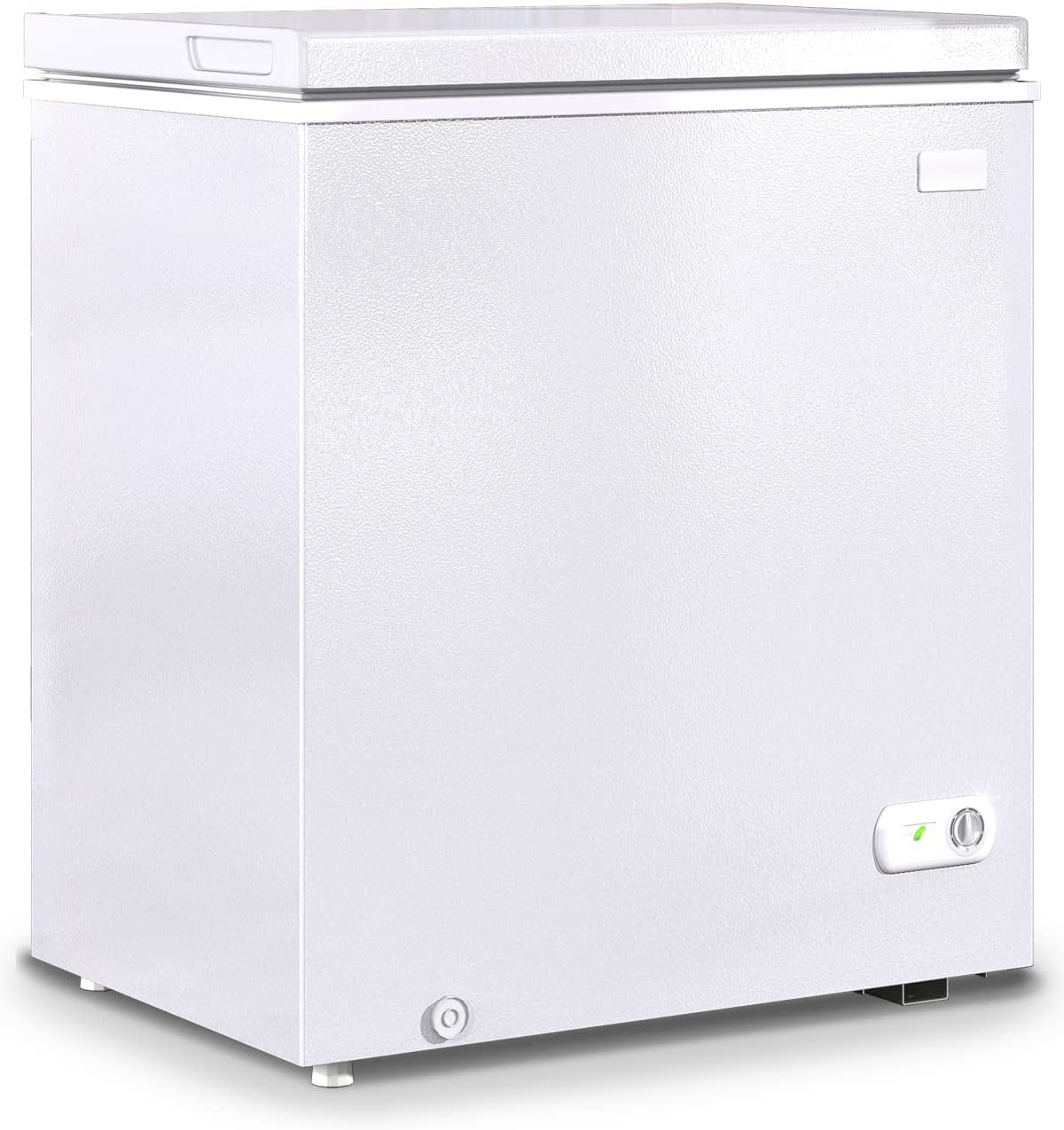 Muhubaih Chest Freezer, 5.0 Cu ft White Deep Freezer, Compact Freezer ...
