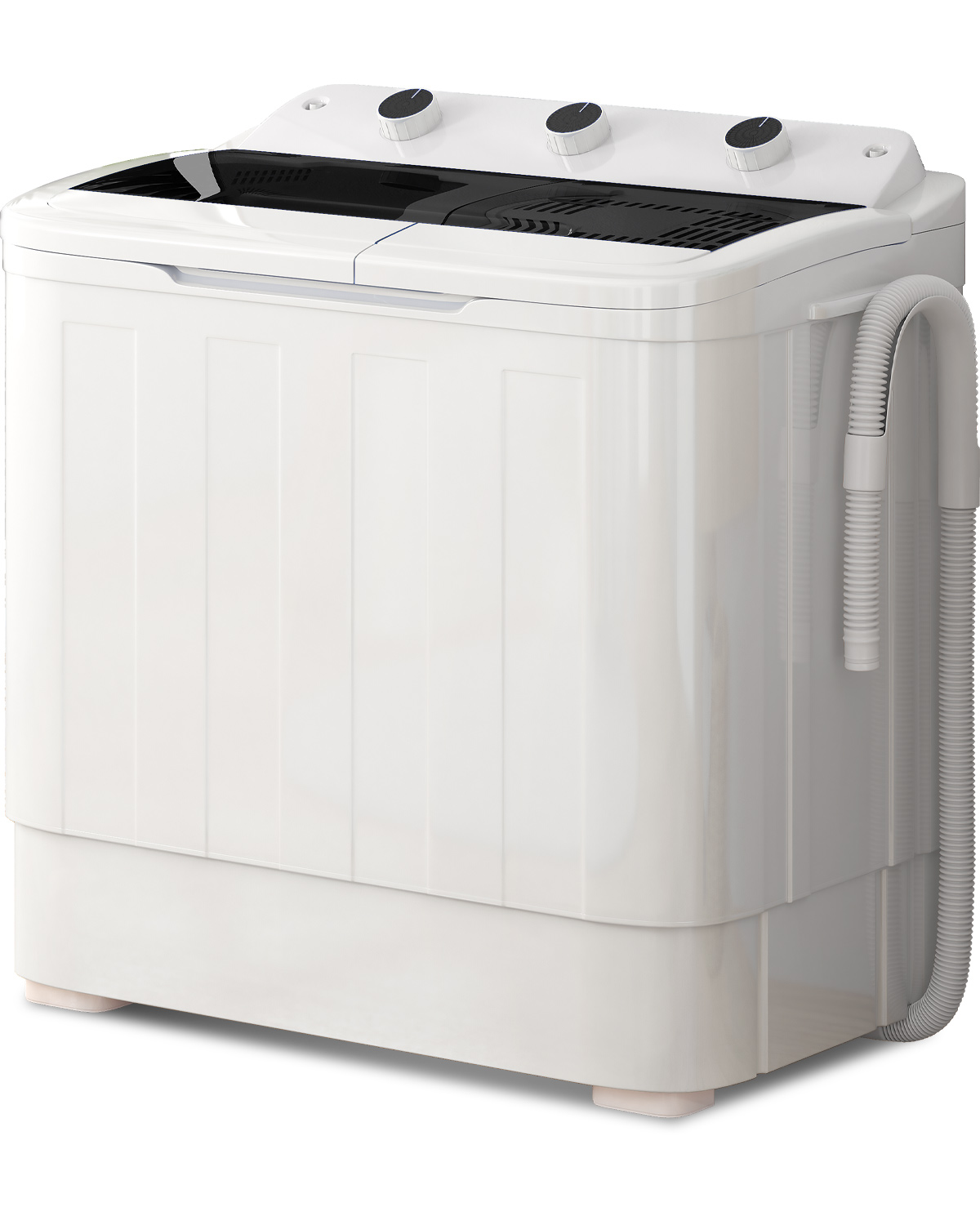 Muhub Portable Washing Machine, 24lbs Compact Twin Tub Wash&Spin Combo ...