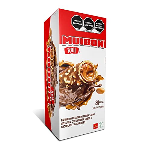Muibon Roll Barquillo con Chocolate, 80 pieces - Walmart.com