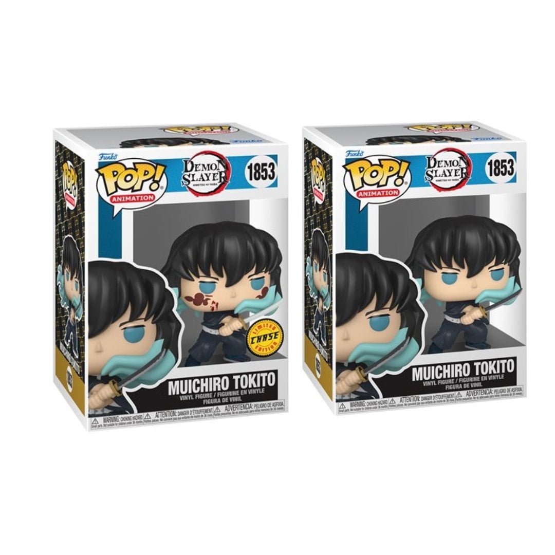 Muichiro Tokito Attack #1853 Funko Pop Demon Slayer Set of 2 (Chase ...
