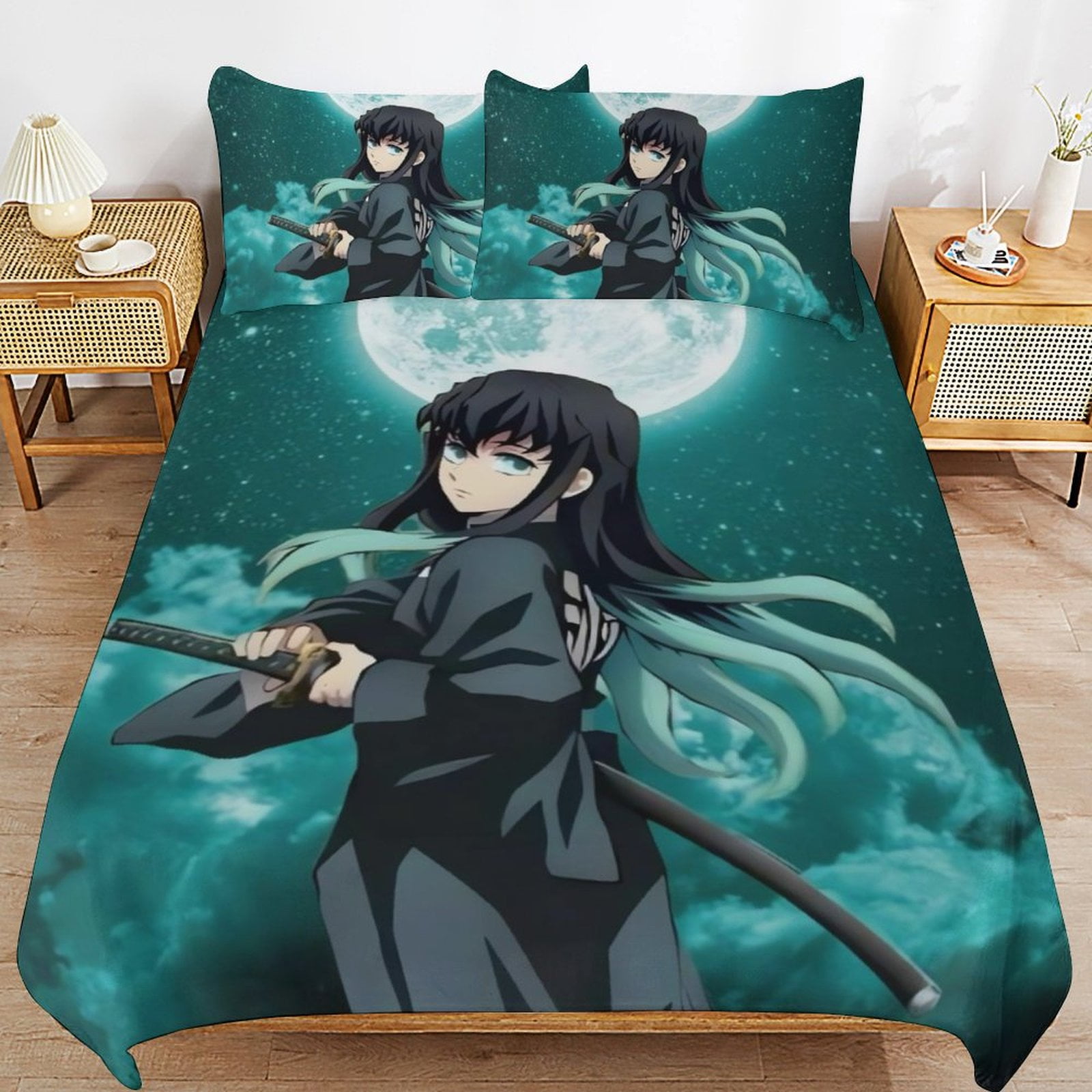 Muichiro Tokito Bed Duvet Cover Microfiber Bedding Sets 3D Printed ...