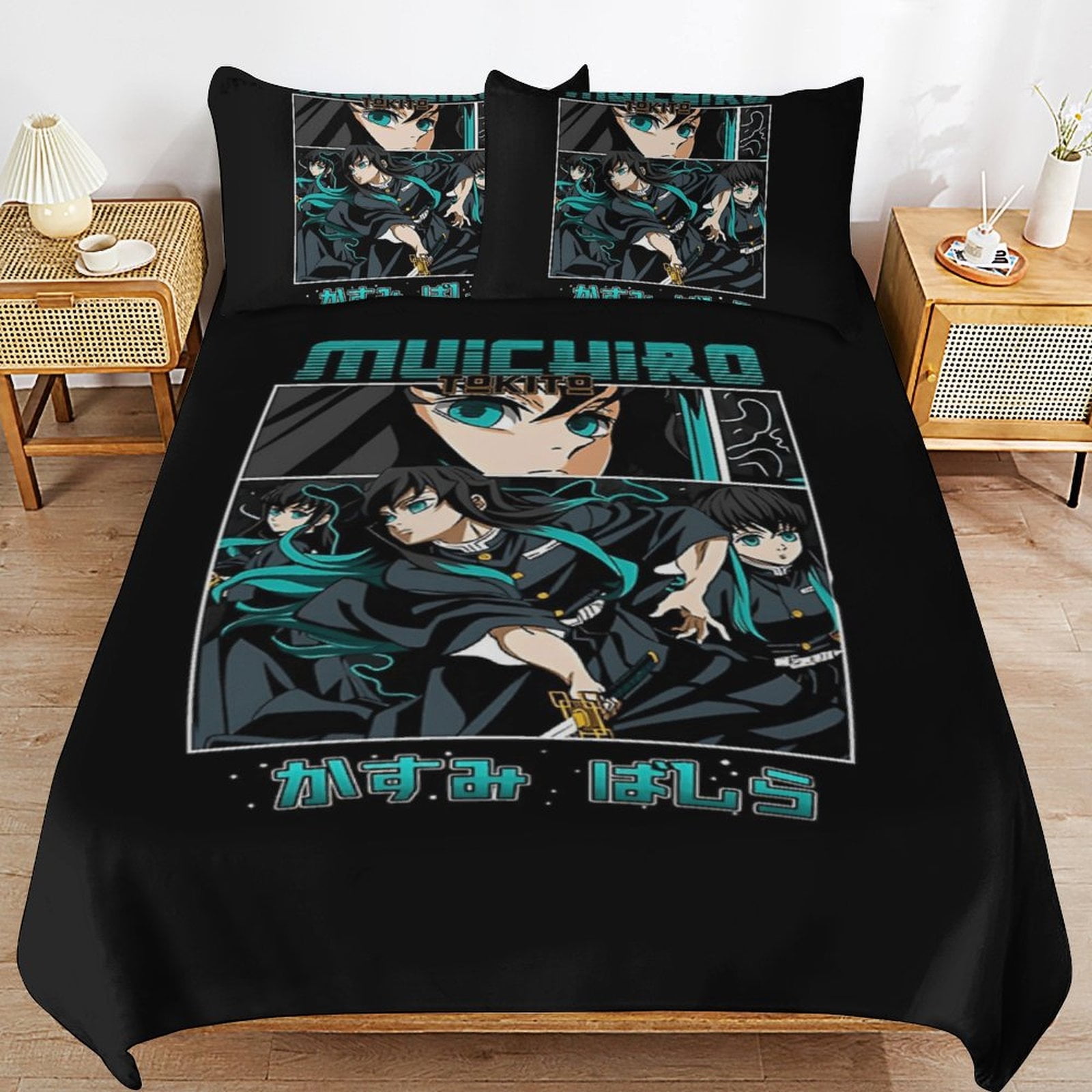 Muichiro Tokito Bed Duvet Cover Microfiber Bedding Sets 3D Printed ...