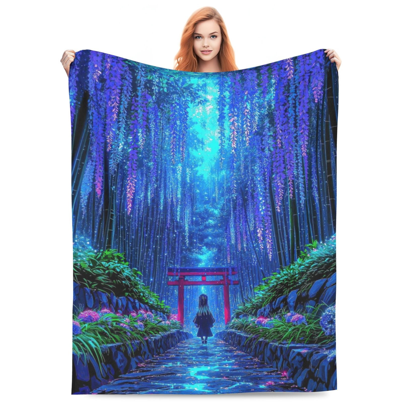 Muichiro Tokito Fleece Blanket Throw Soft Cozy Plush Blanket For Couch ...
