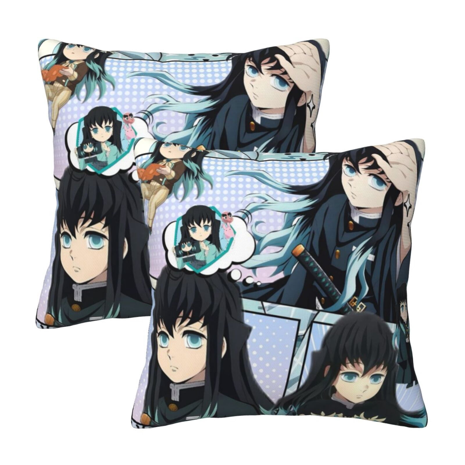 Muichiro Tokito Home Made Decorative Cushion Covers Pillow Covers 2 ...