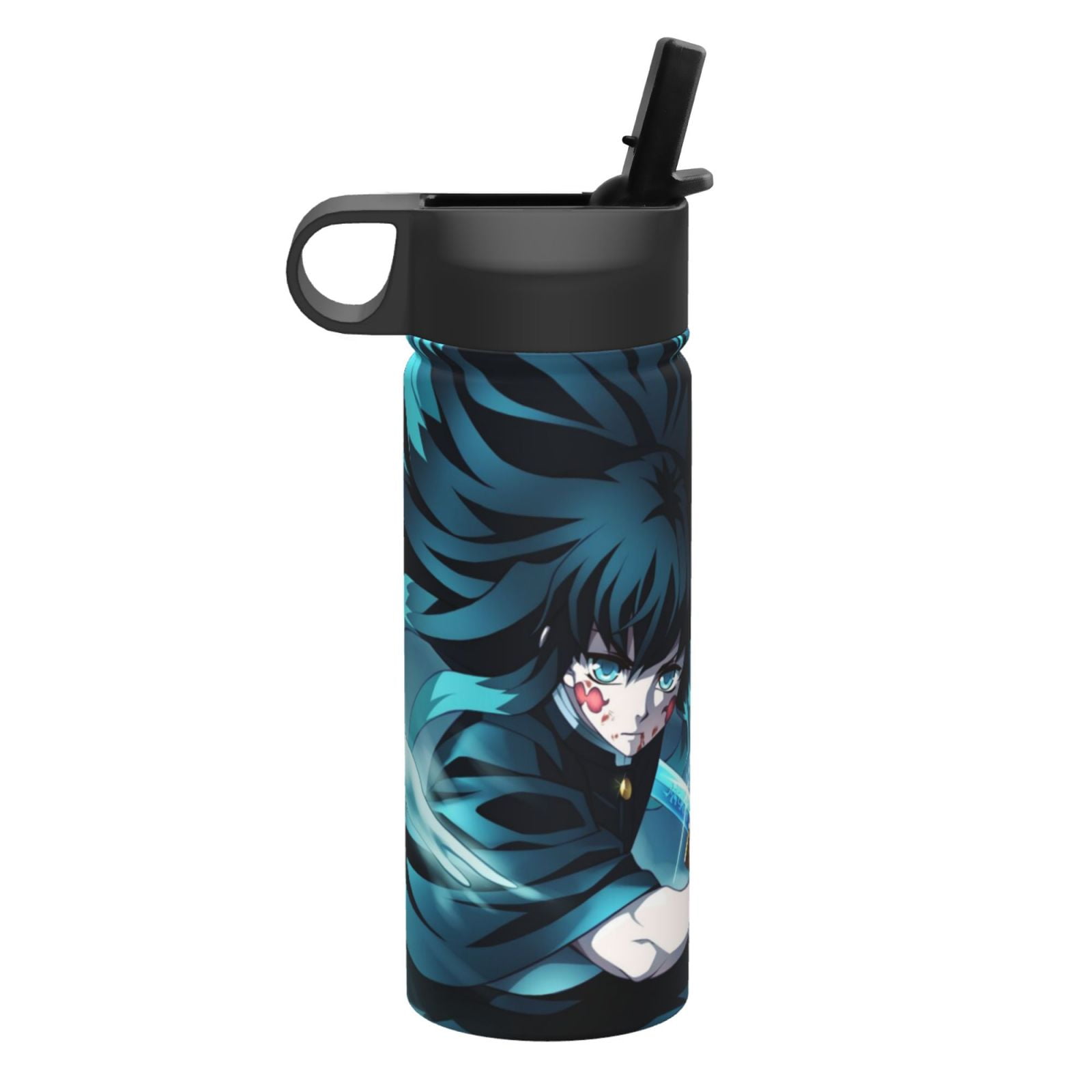 Muichiro Tokito Kids Insulated Water Bottle With Straw - 18 Oz ...