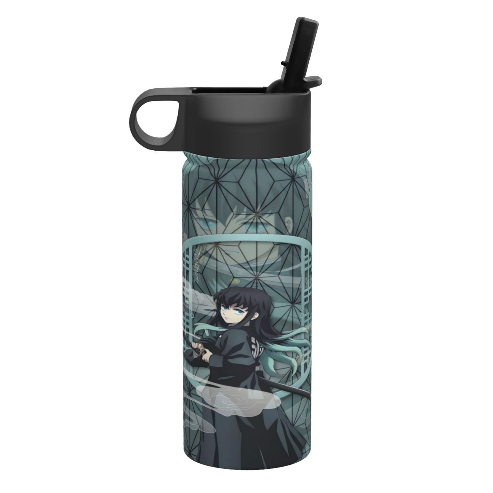 Muichiro Tokito Kids Insulated Water Bottle With Straw - 18 Oz ...