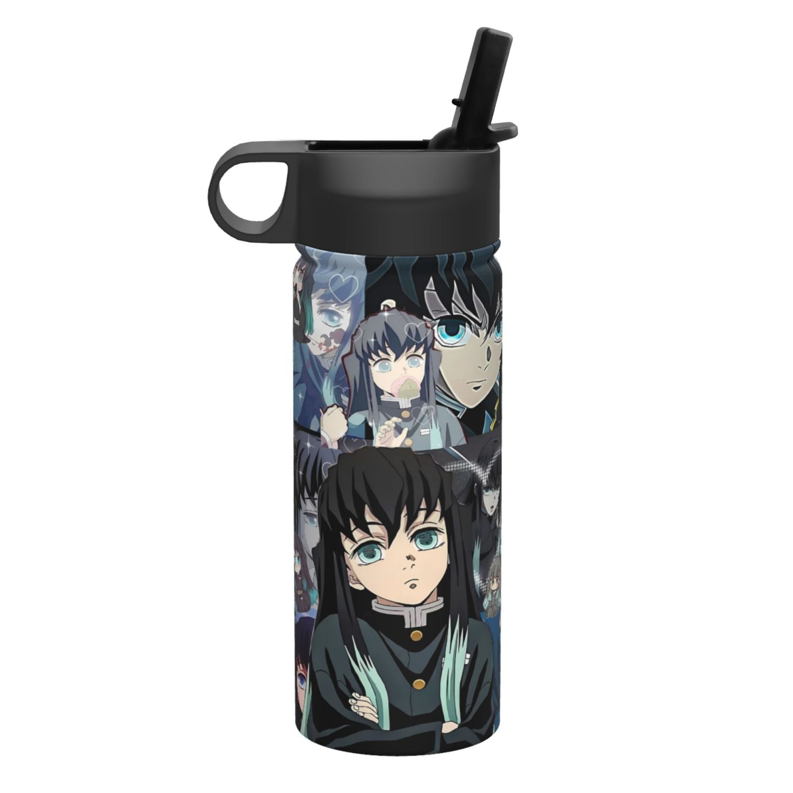 Muichiro Tokito Kids Insulated Water Bottle With Straw - 18 Oz ...