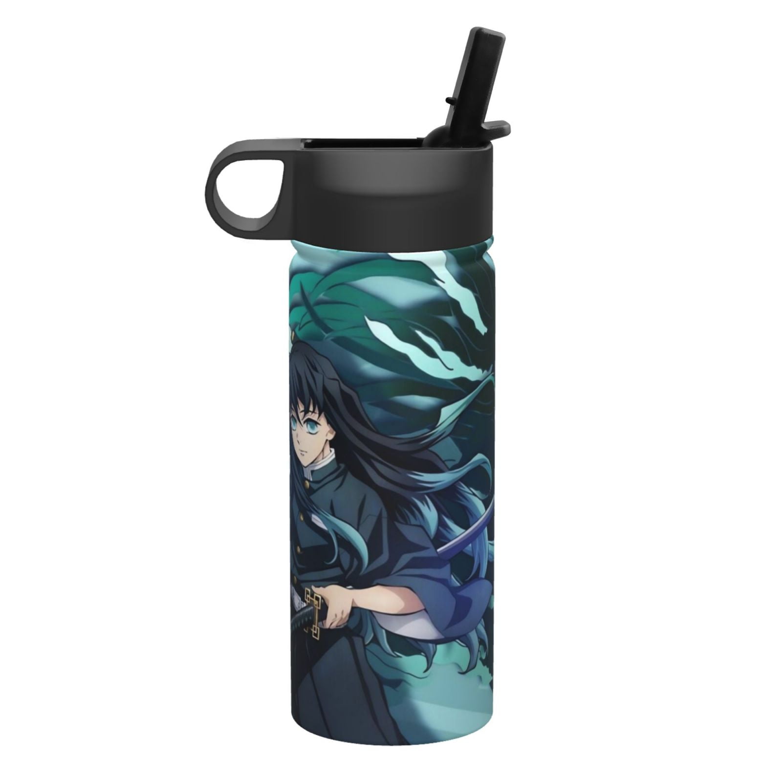 Muichiro Tokito Kids Insulated Water Bottle With Straw - 18 Oz ...