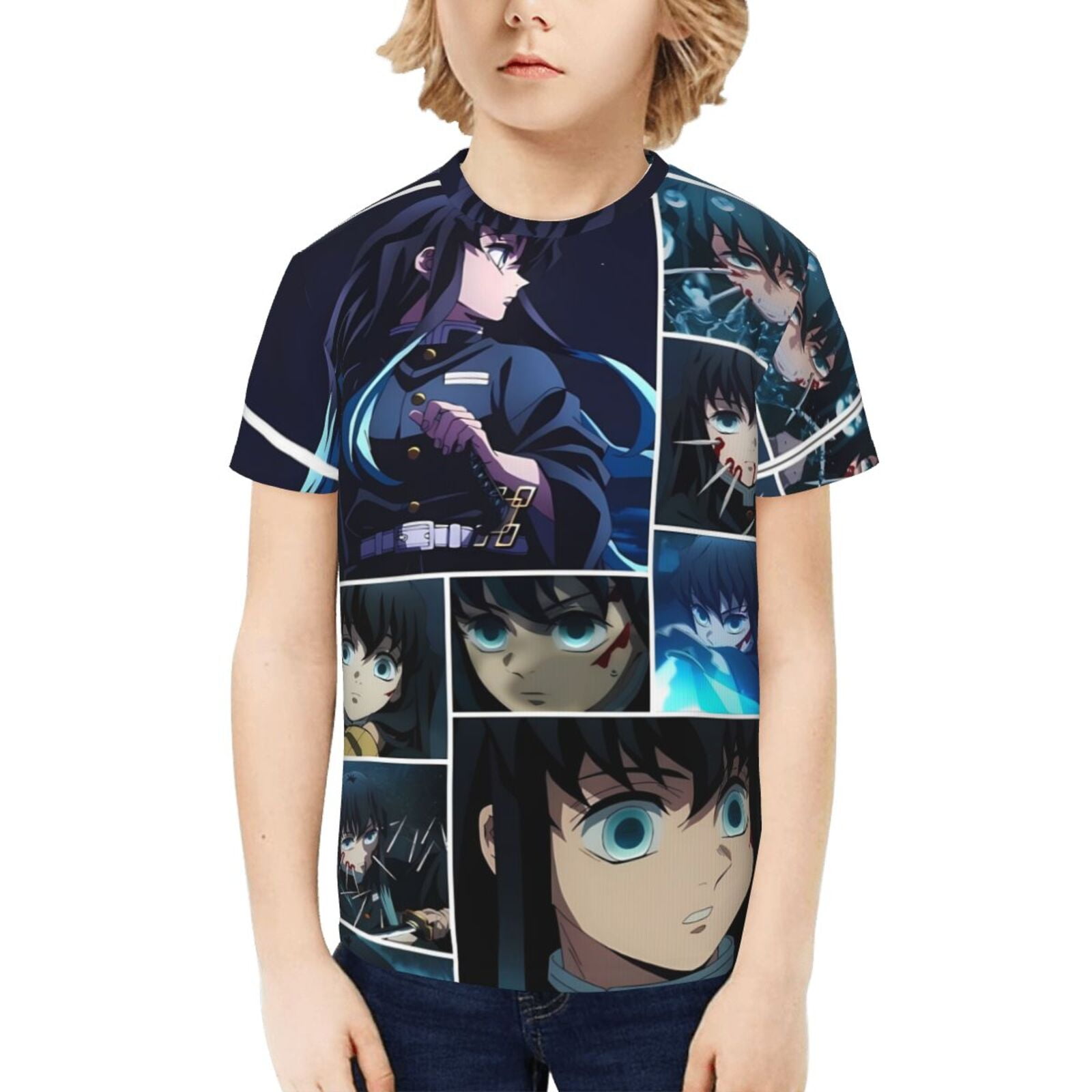 Muichiro Tokito Kids T-Shirt 3d Printed Graphic T-Shirts Boys And Girls ...