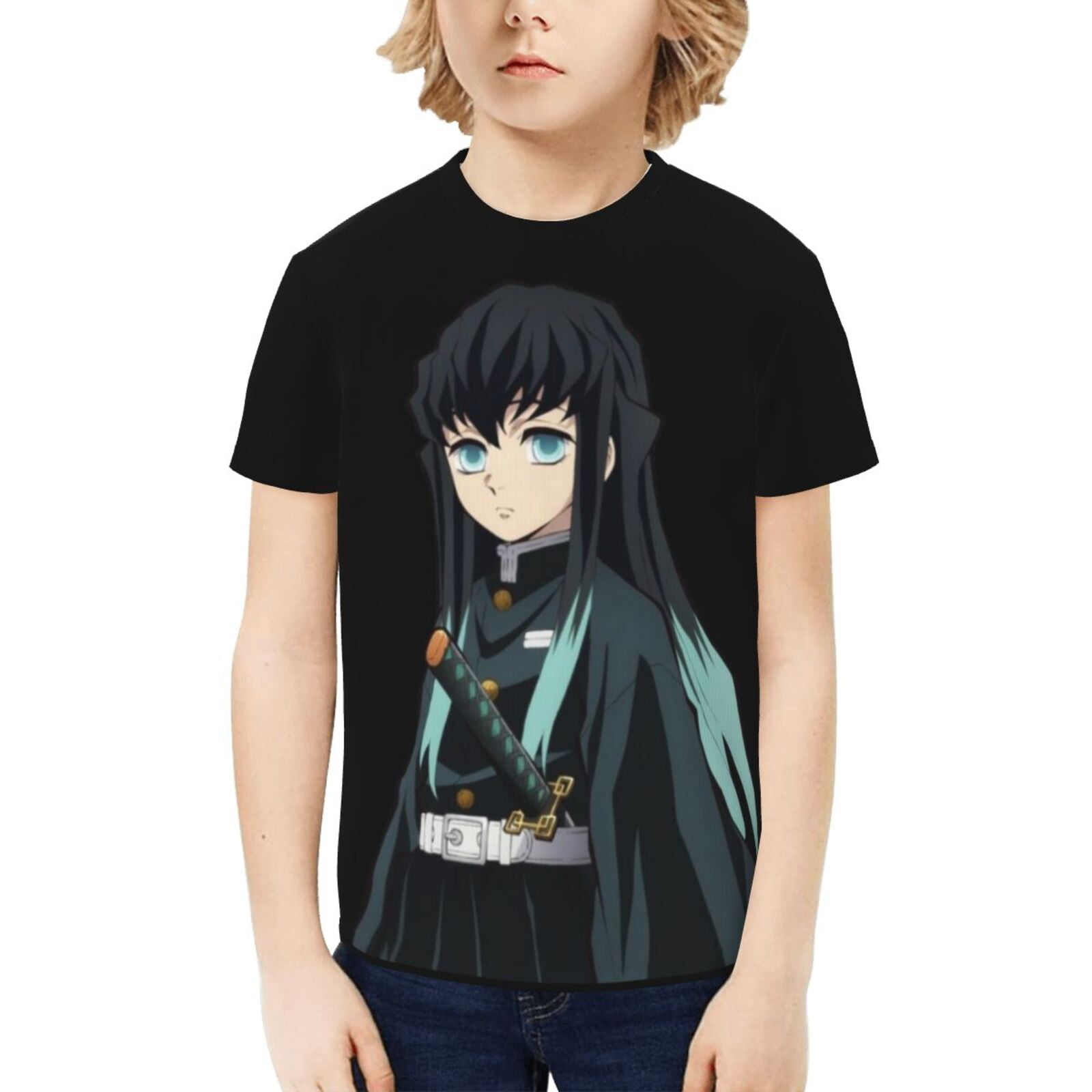 Muichiro Tokito Kids T-Shirt 3d Printed Graphic T-Shirts Boys And Girls ...