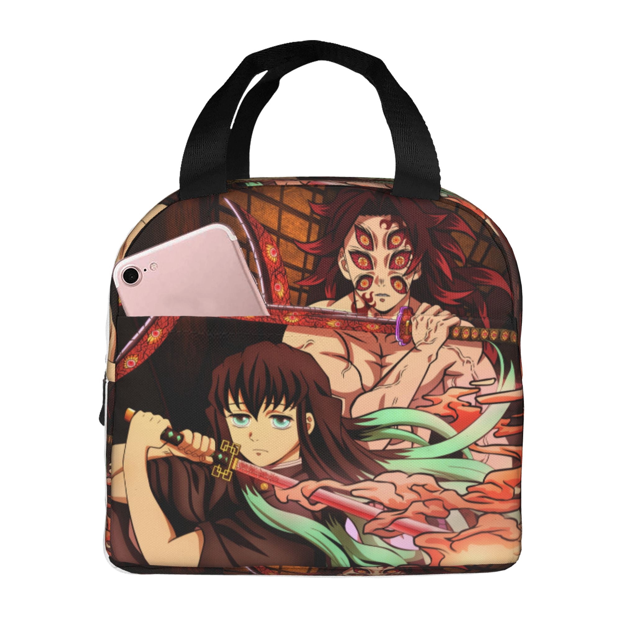 Muichiro Tokito Lunch Bag Tote Bag Insulated Lunch Box Picnic Beach ...