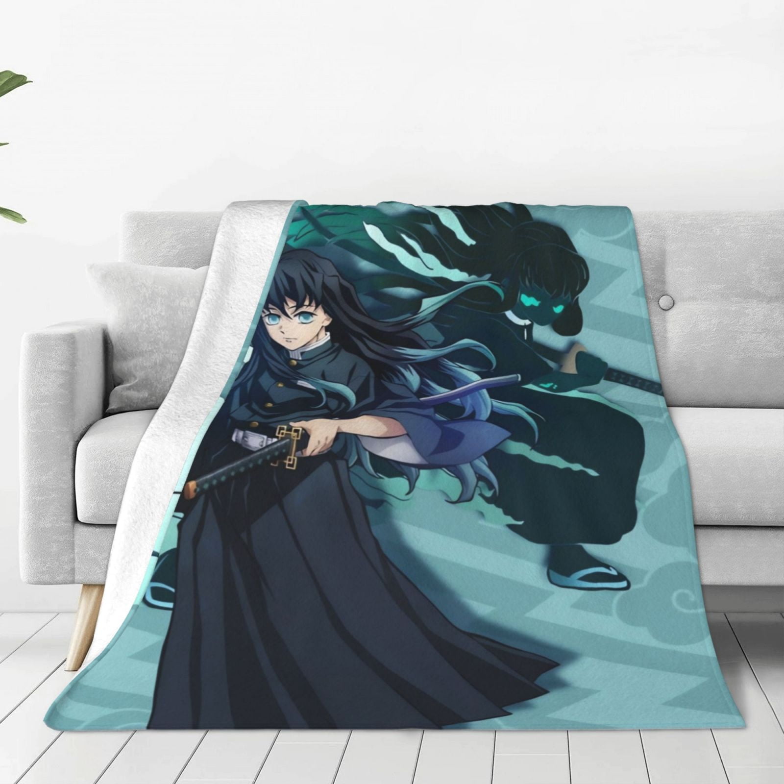 Muichiro Tokito Throw Blanket Couch Bed Sofa Soft Lightweight Warm Cozy ...