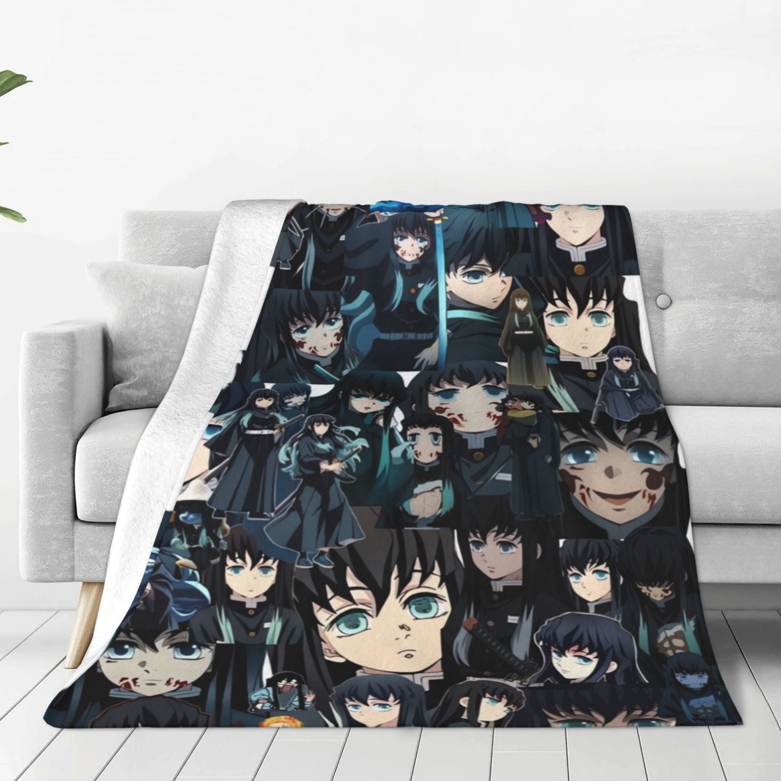 Muichiro Tokito Throw Blanket Couch Bed Sofa Soft Lightweight Warm Cozy ...