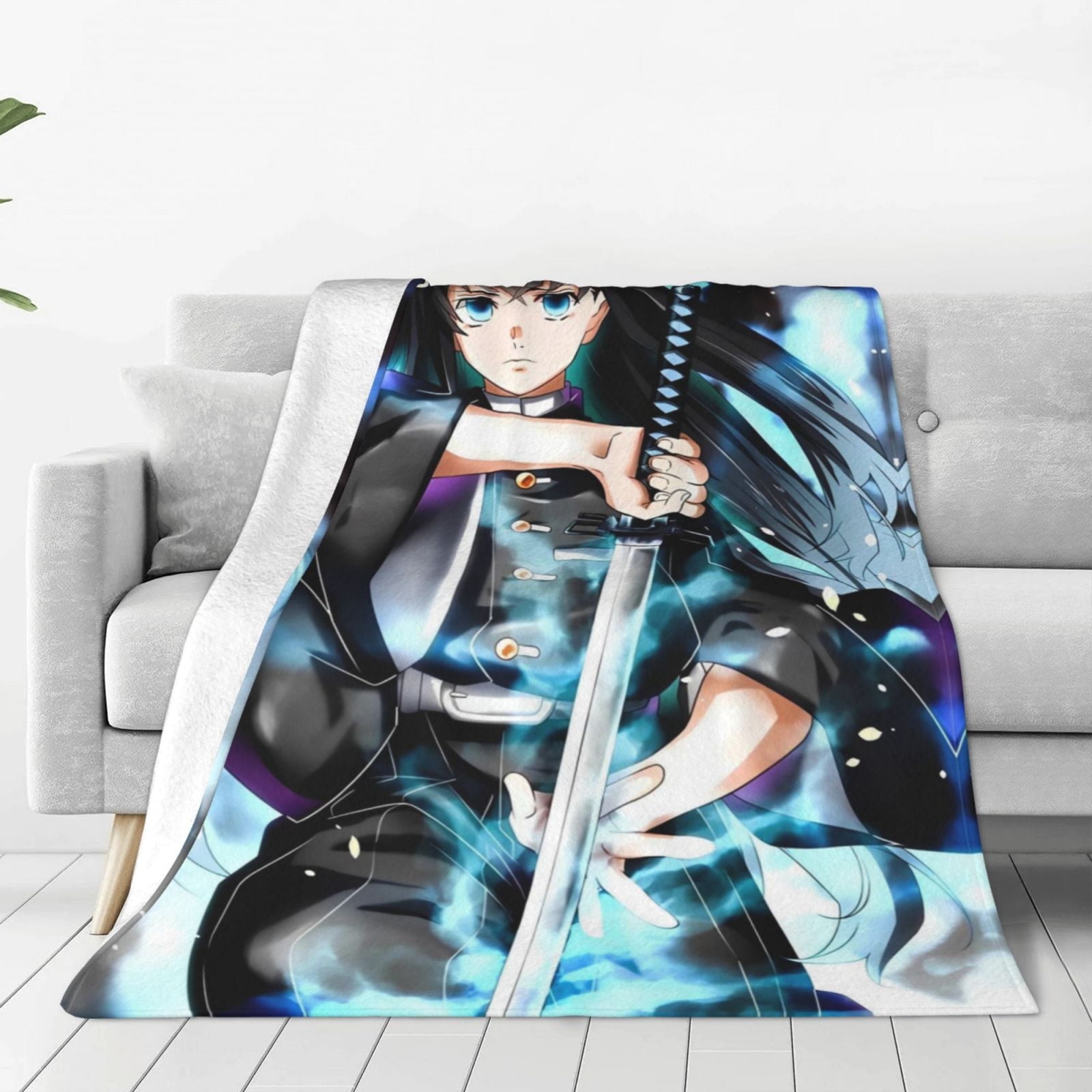 Muichiro Tokito Throw Blanket Couch Bed Sofa Soft Lightweight Warm Cozy ...