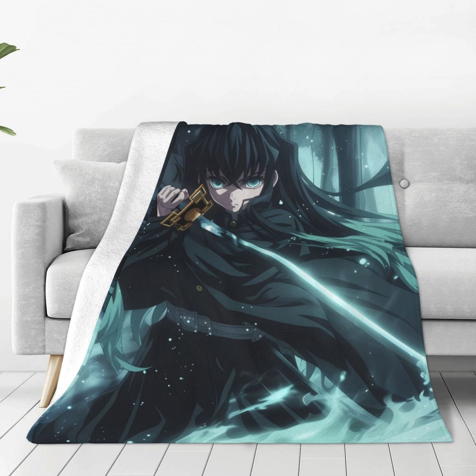 Muichiro Tokito Throw Blanket Couch Bed Sofa Soft Lightweight Warm Cozy ...