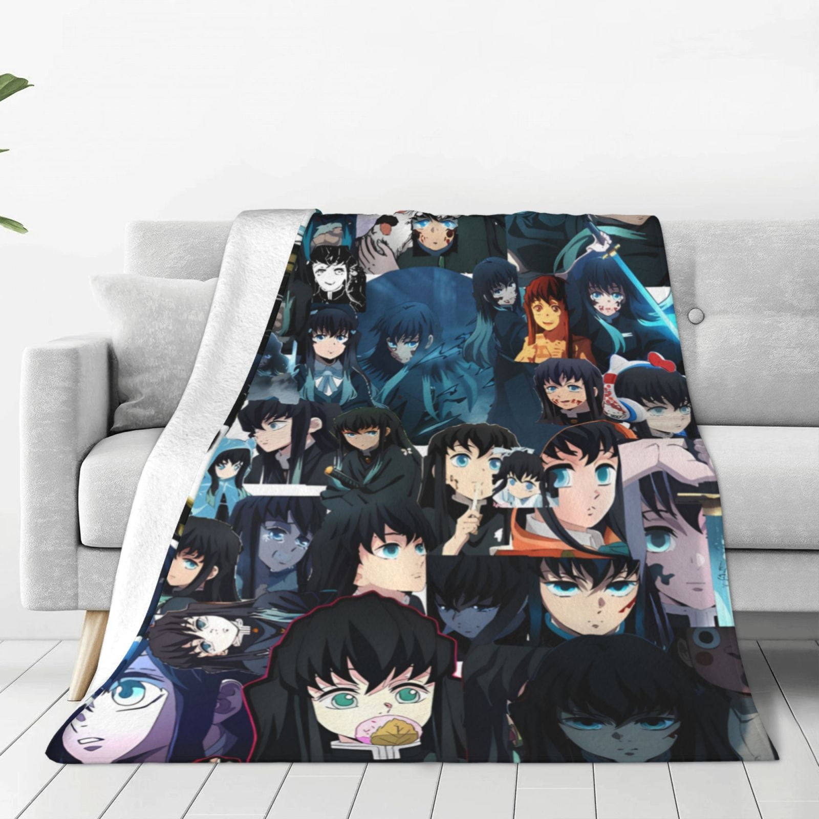 Muichiro Tokito Throw Blanket Couch Bed Sofa Soft Lightweight Warm Cozy ...