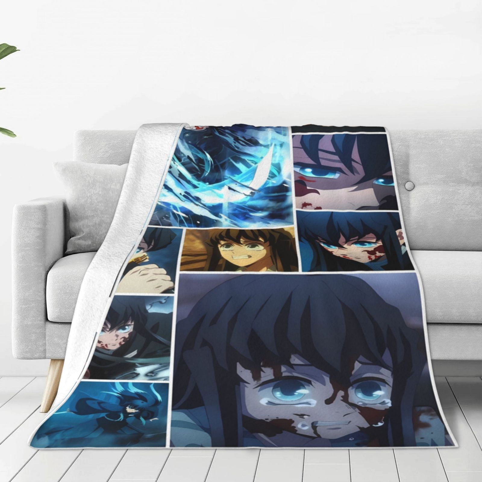 Muichiro Tokito Throw Blanket Couch Bed Sofa Soft Lightweight Warm Cozy ...