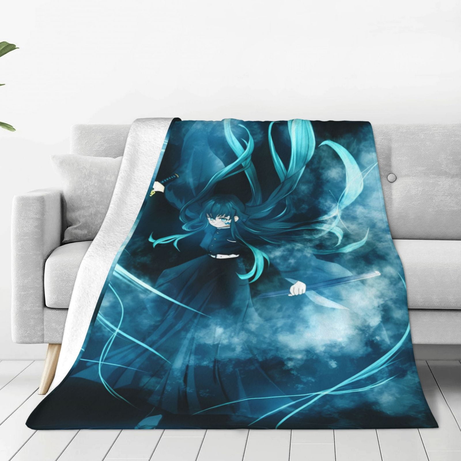 Muichiro Tokito Throw Blanket Couch Bed Sofa Soft Lightweight Warm Cozy ...