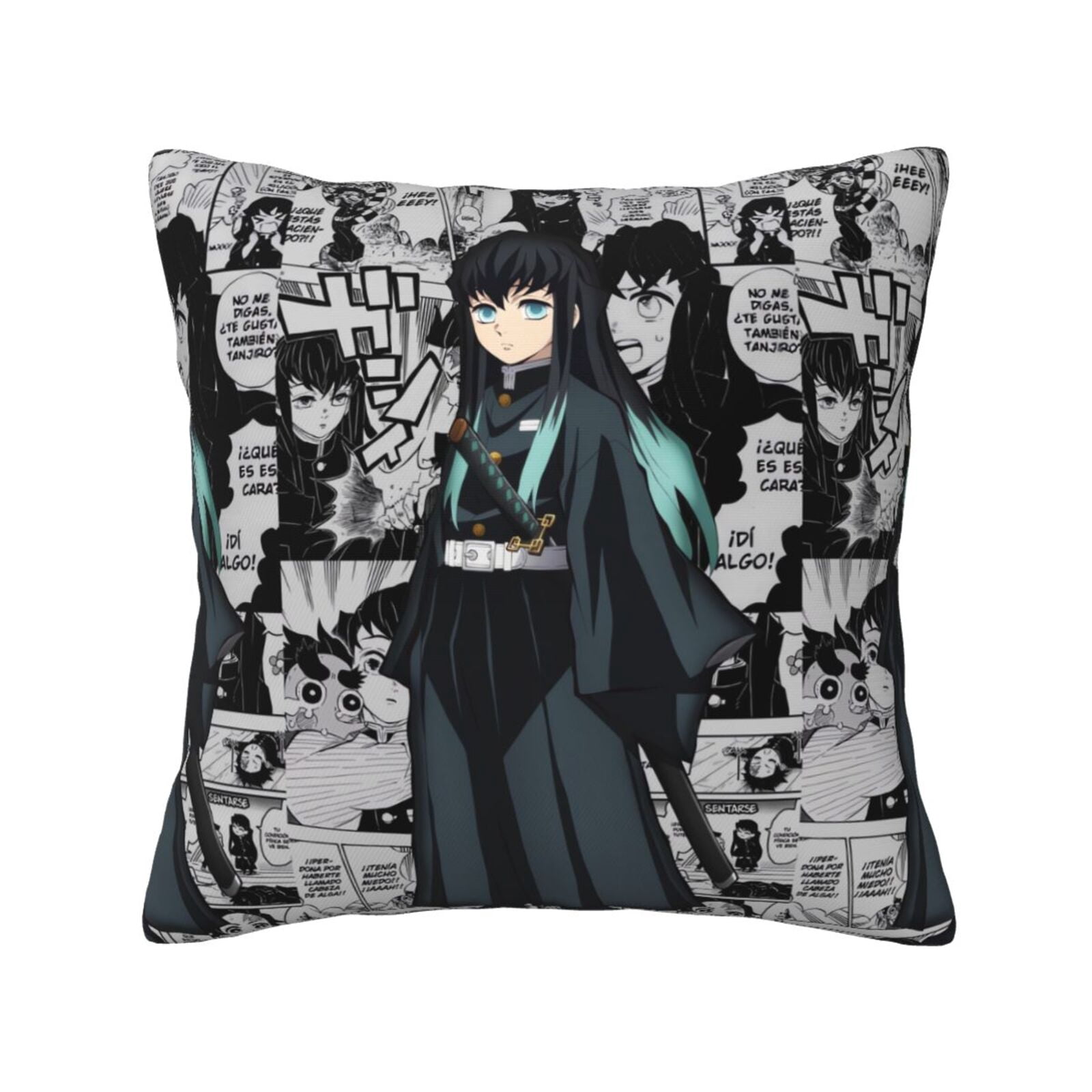 Muichiro Tokito Throw Pillow Covers Cases Cushion Cover Decorative ...