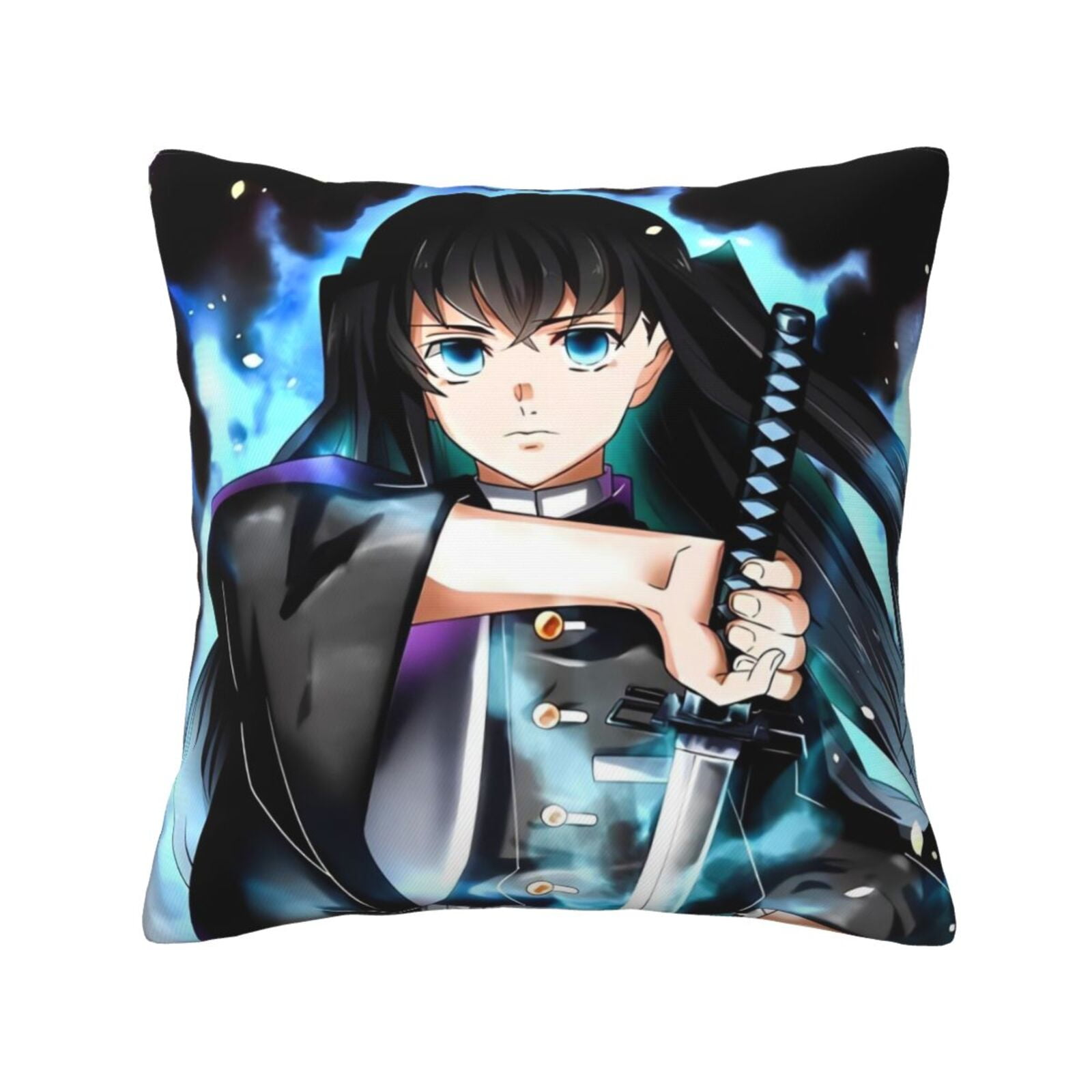 Muichiro Tokito Throw Pillow Covers Cases Cushion Cover Decorative ...