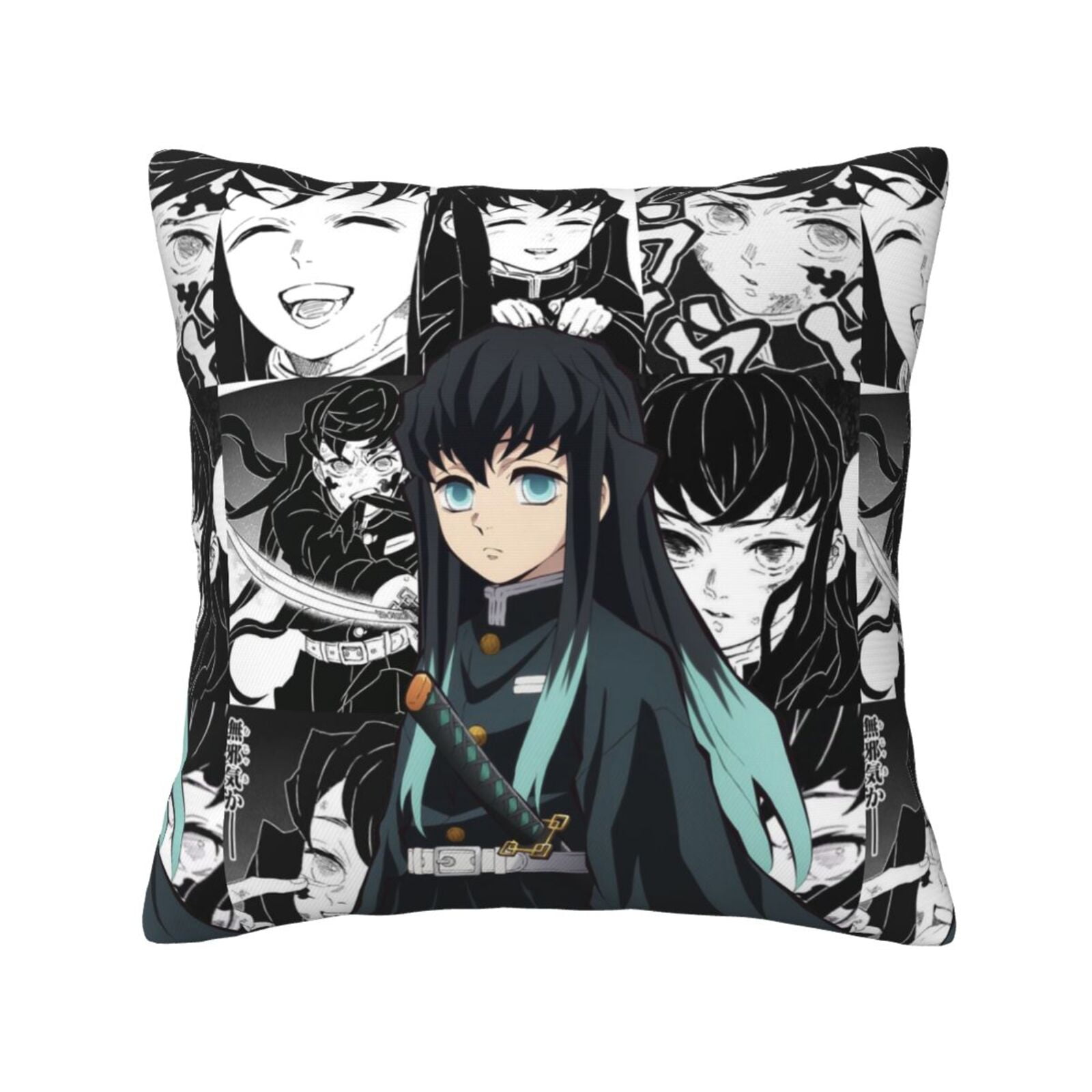 Muichiro Tokito Throw Pillow Covers Cases Cushion Cover Decorative ...