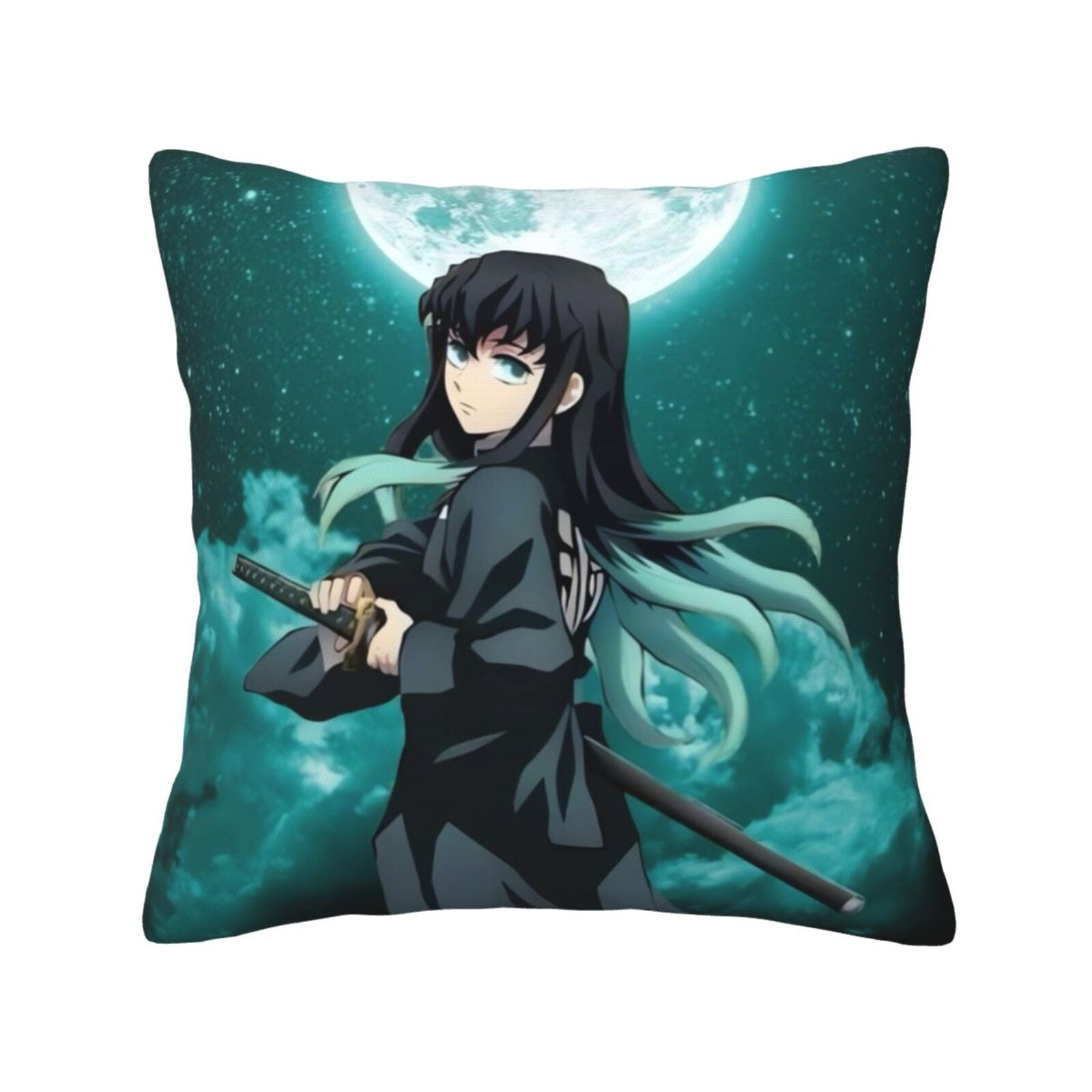 Muichiro Tokito Throw Pillow Covers Cases Cushion Cover Decorative ...