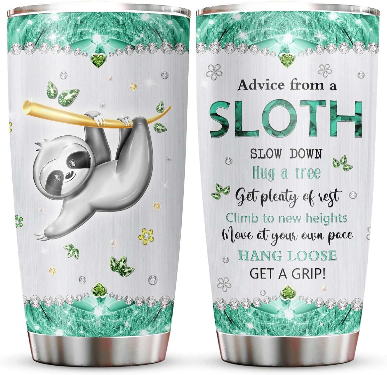 Muilzon Sloth Gifts for Women/Men Tumblers 20oz, Sloth Gifts for Girls ...