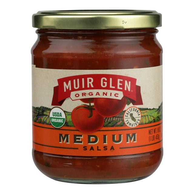 Muir Glen Organic Medium Salsa - Tomato - Case of 12 - 16 oz. - Walmart.com
