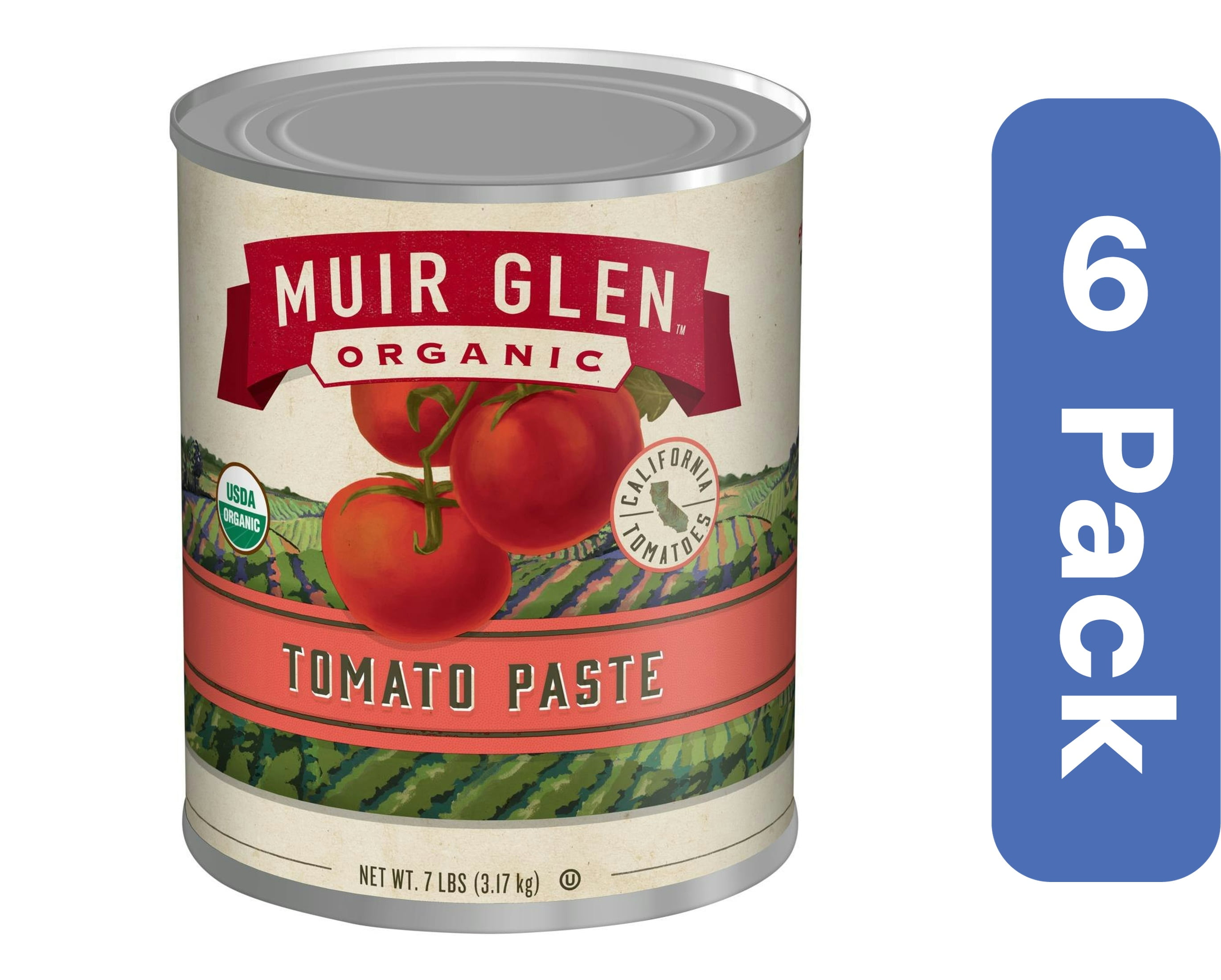 Muir Glen Organic Tomato Paste 112 oz (Pack Of 6) - Walmart.com