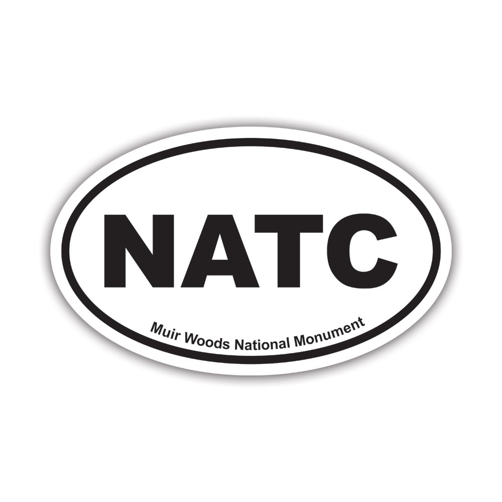 Muir Woods National Monument NATC Oval Sticker Decal - Self Adhesive ...