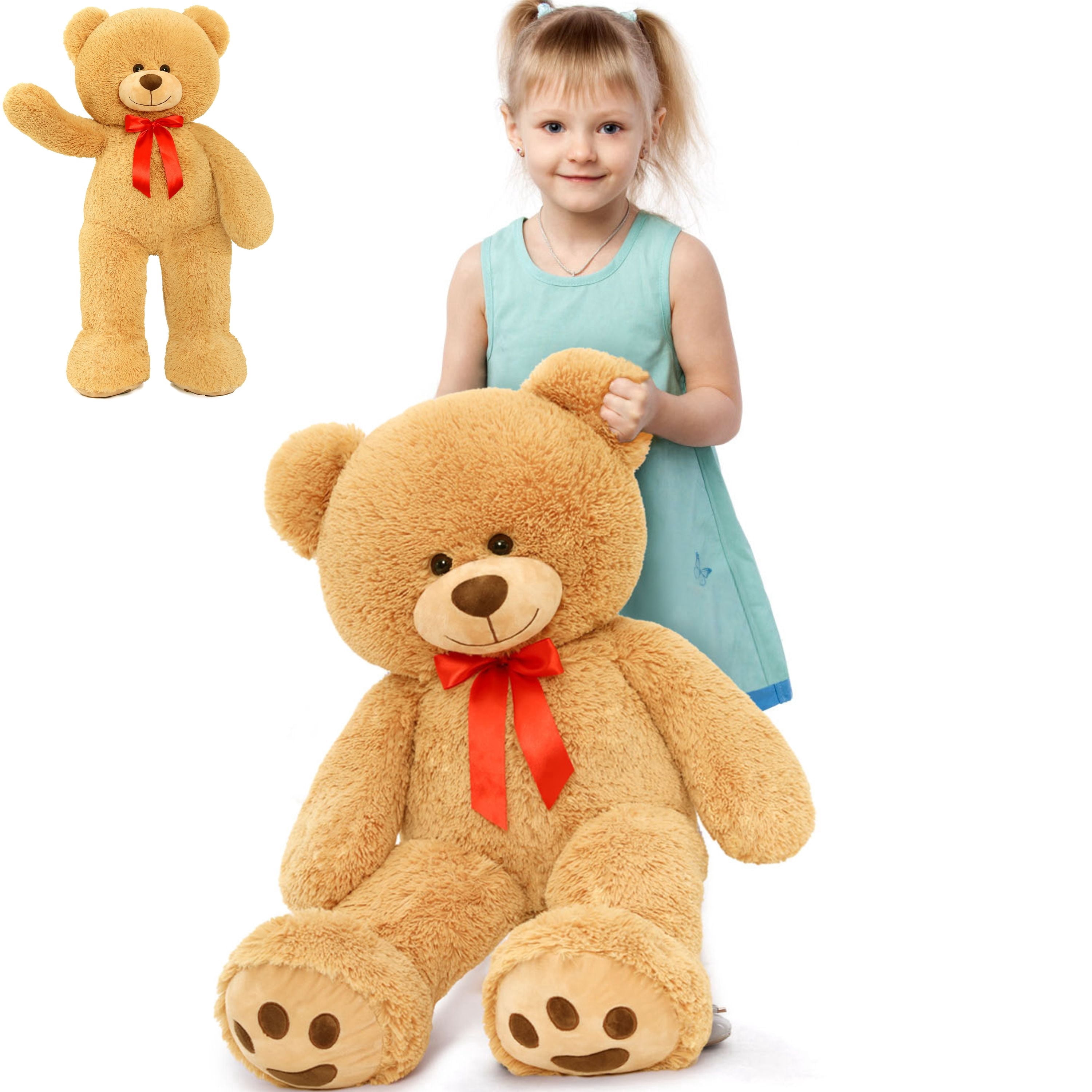 Muiteiur 35.4" Brown Teddy Bear Stuffed Animal Large Bear Plush Toy ...
