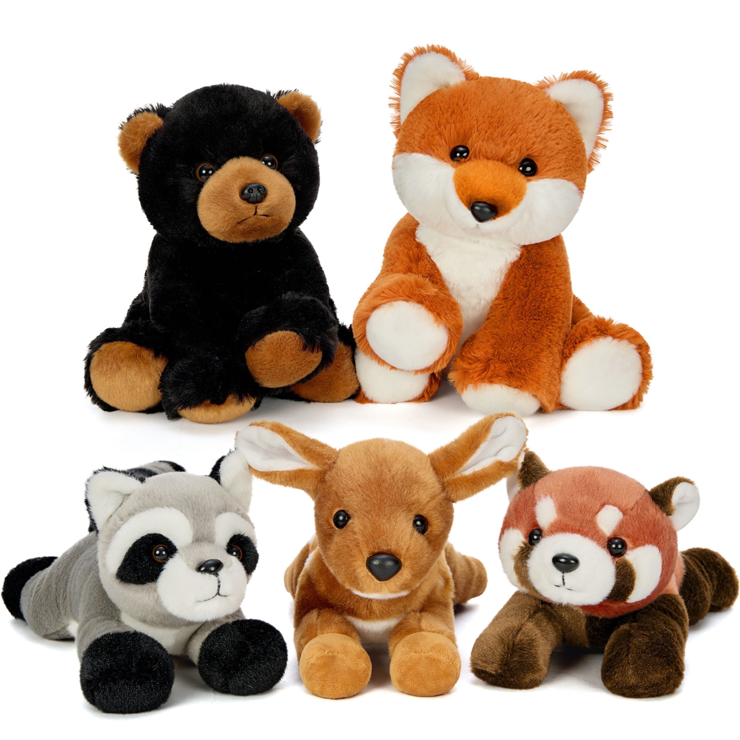 Muiteiur 5 Pieces Woodland Stuffed Animals Bulk Stuffed Animals Plush ...