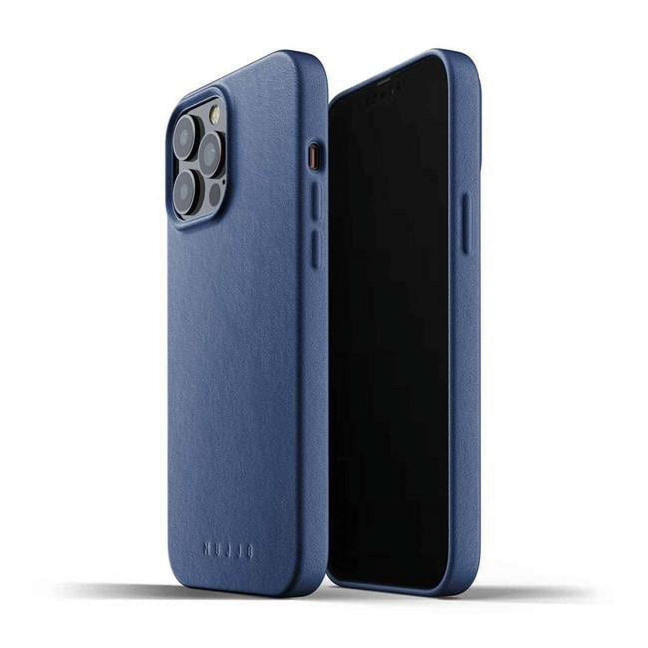 Mujjo MUJJO-CL-017-BL Full Leather Case for iPhone 13 Pro Max, Monaco ...