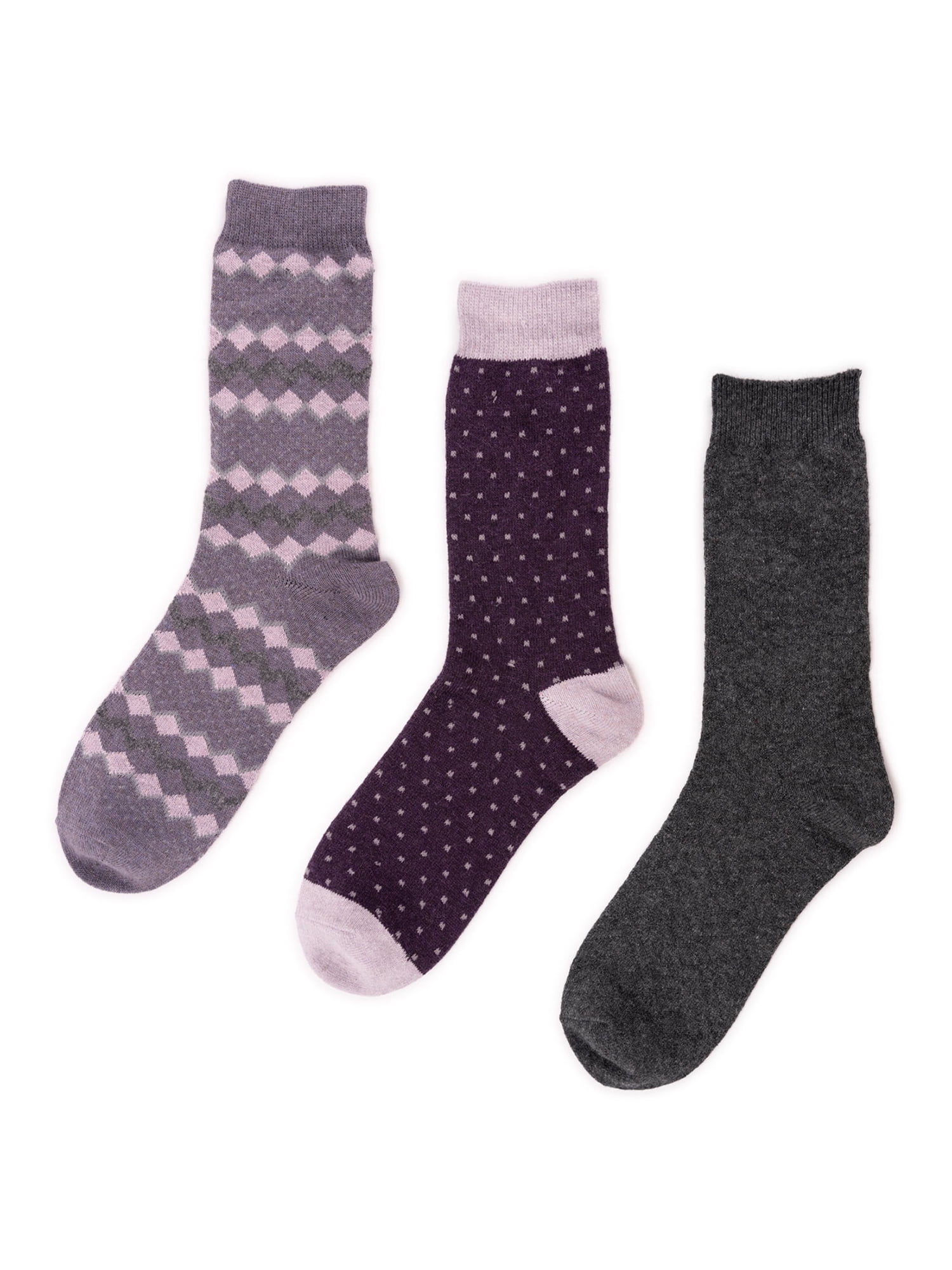MUK LUKS Boot Socks - Cozy 3pk Women - Recycled Materials - Walmart.com