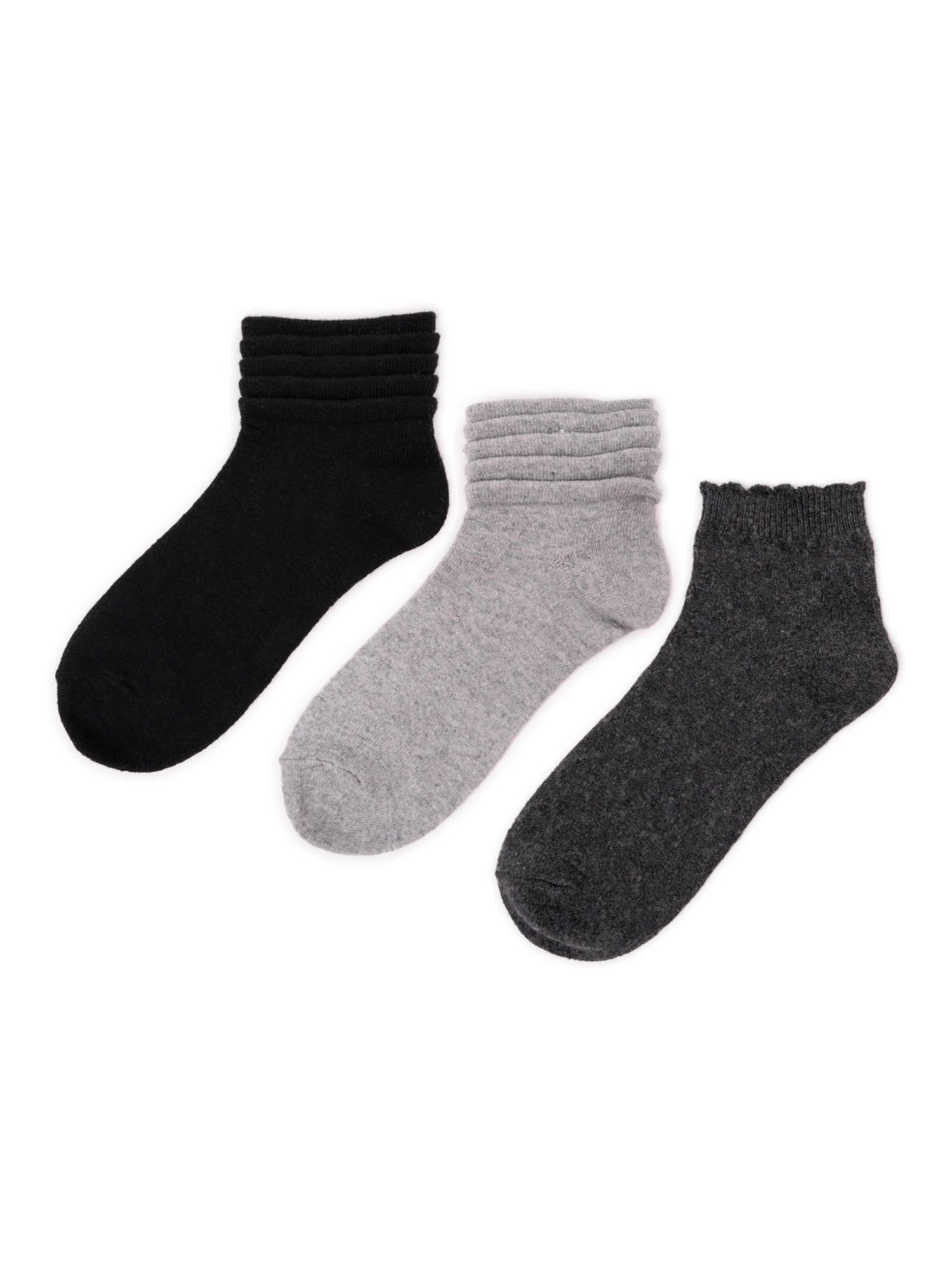 Muk Luk Crew Tier Sock, 3 Pack - Walmart.com