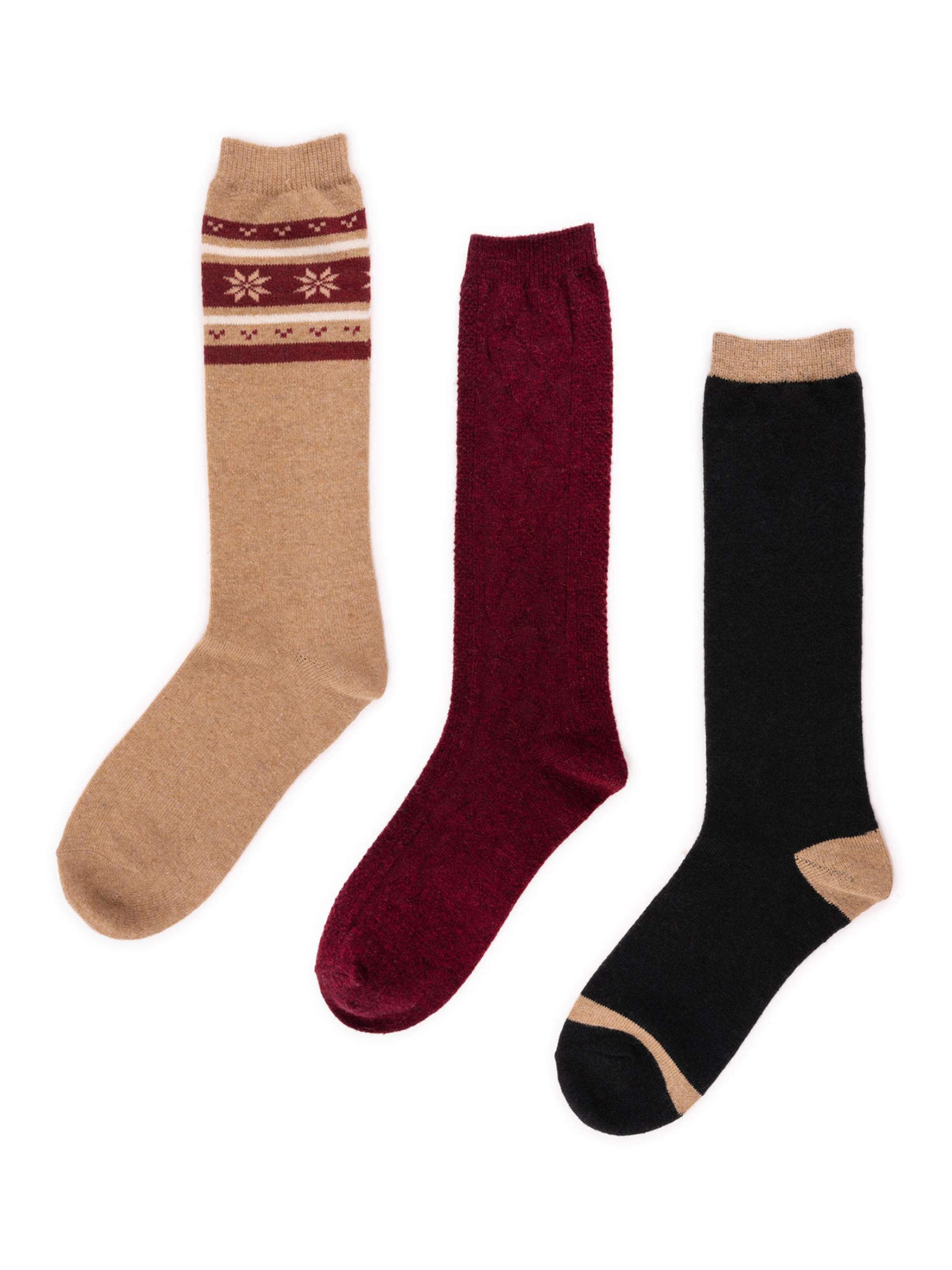 Muk Luk Tall Boot Sock, 3pk - Walmart.com