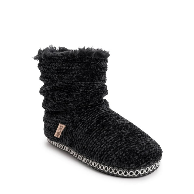 Muk Luks Chenille Bootie Slipper (Women's) - Walmart.com