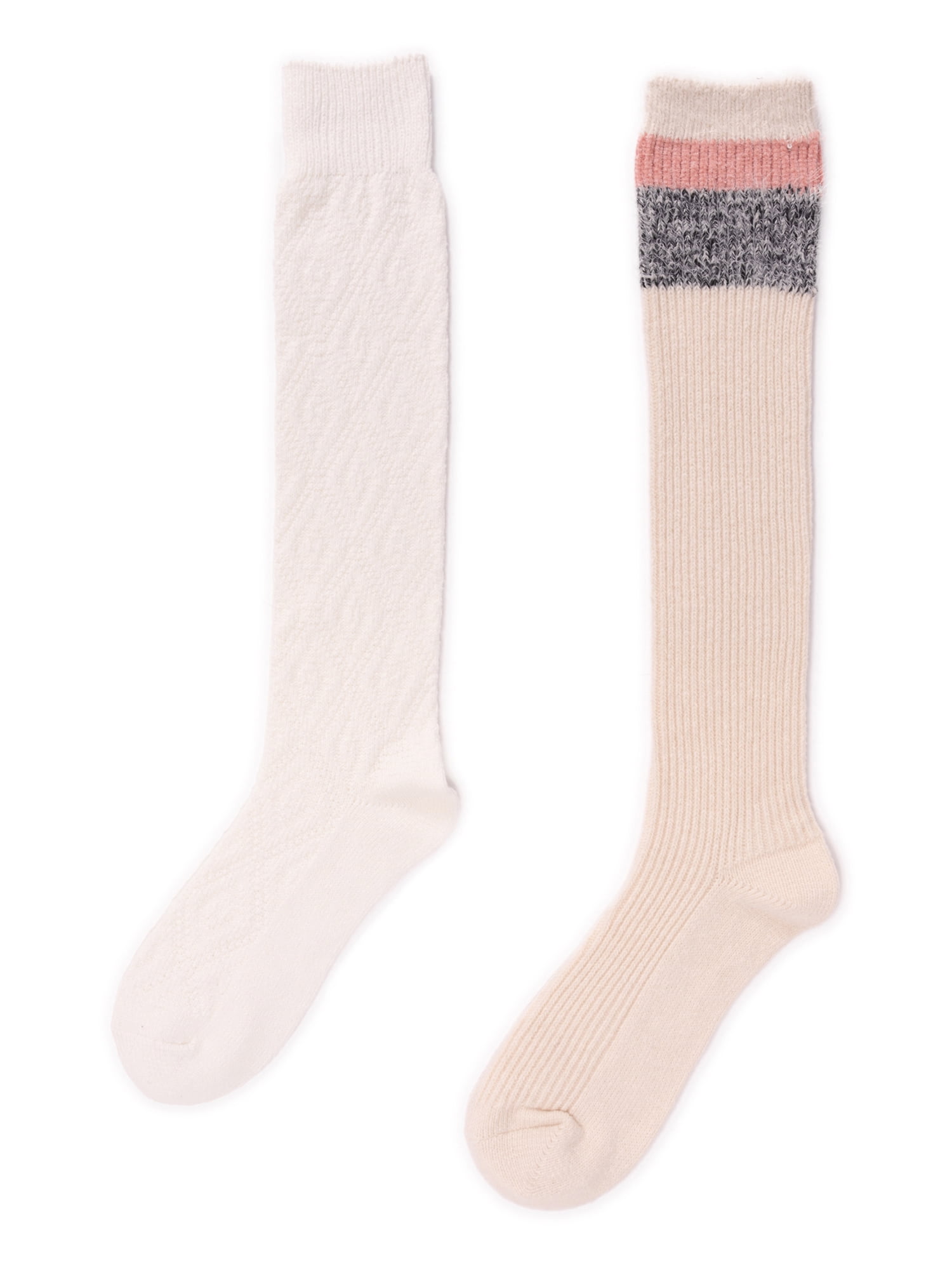 Muk Luks Knee High Cable Sock, 2pk - Walmart.com