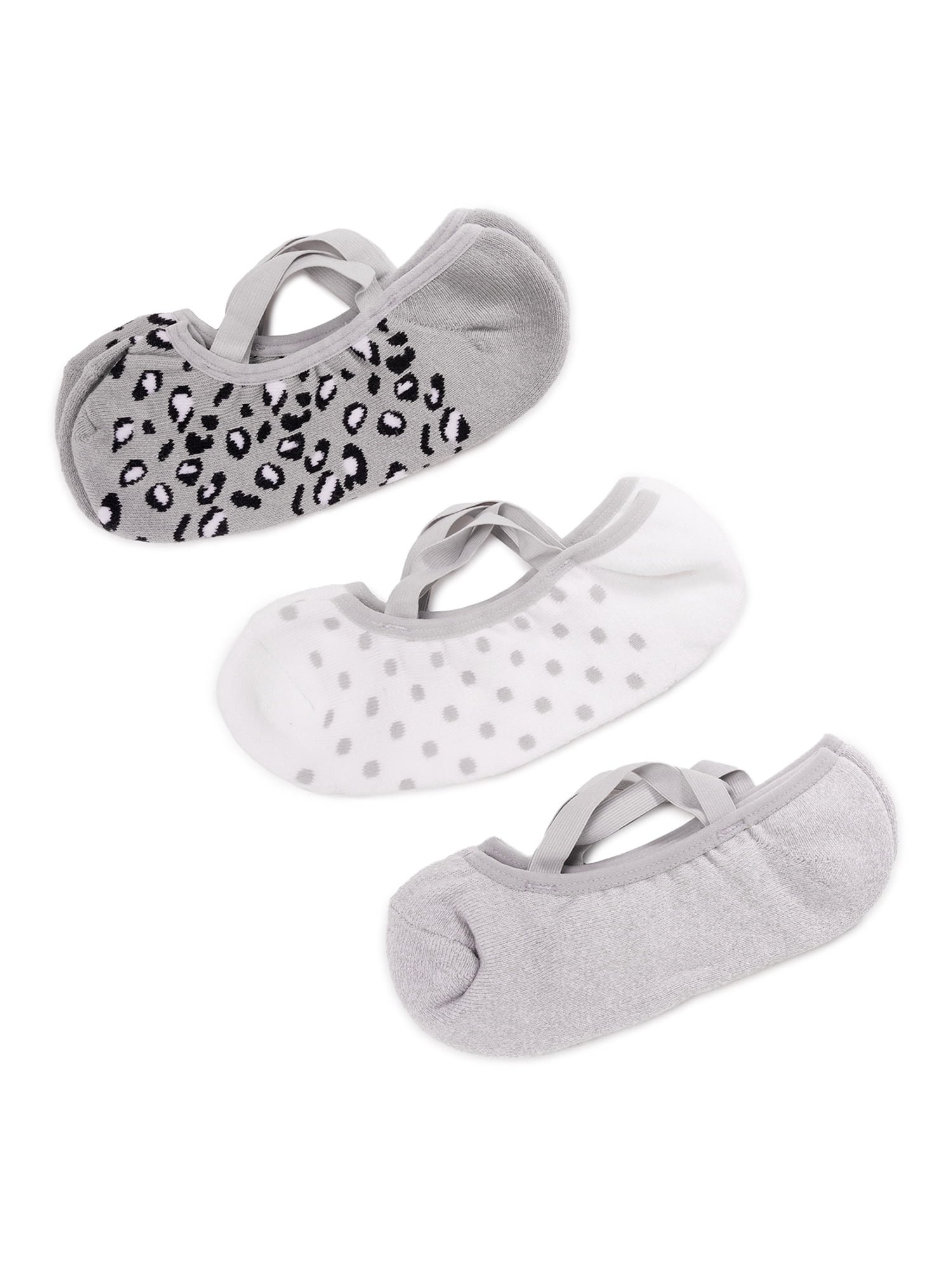 MUK LUKS Ballerina Socks - Sustainable Cotton Material - Walmart.com