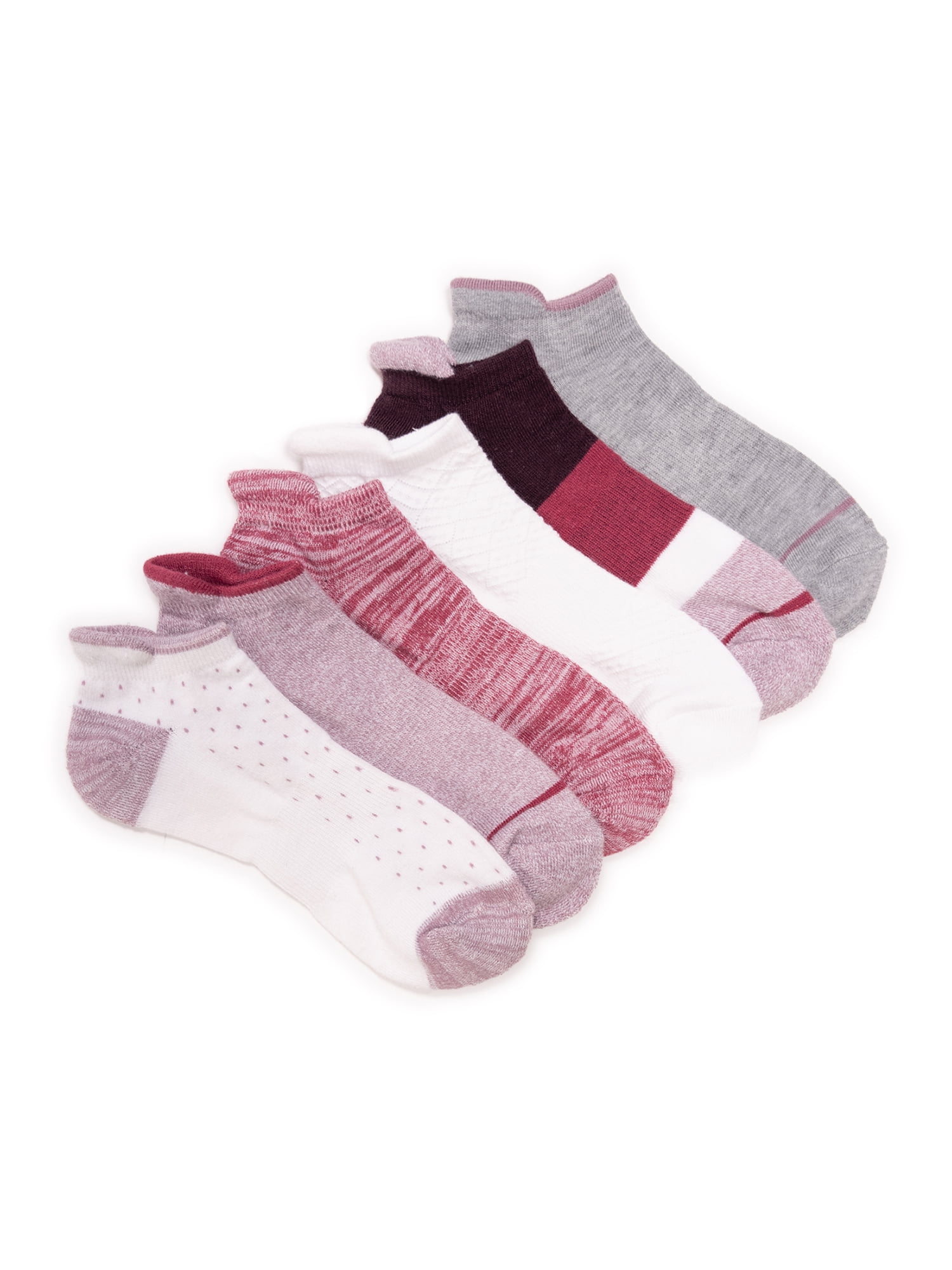 Muk Luks Women's Feathery Soft Casual Fashion Low Cut Socks, 6-Pack ...