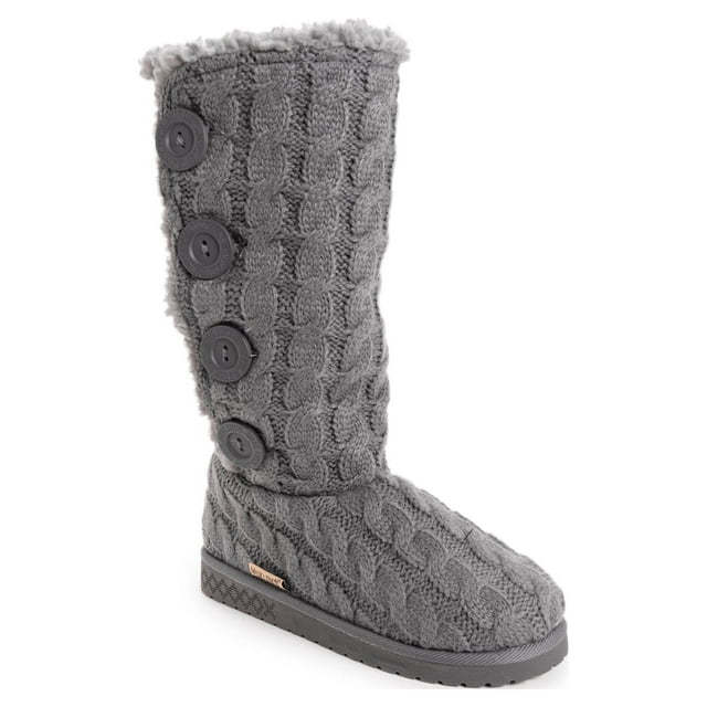 Muk Luks Women's Lilyana Faux Fur Lined Side Button Knit Boots ...