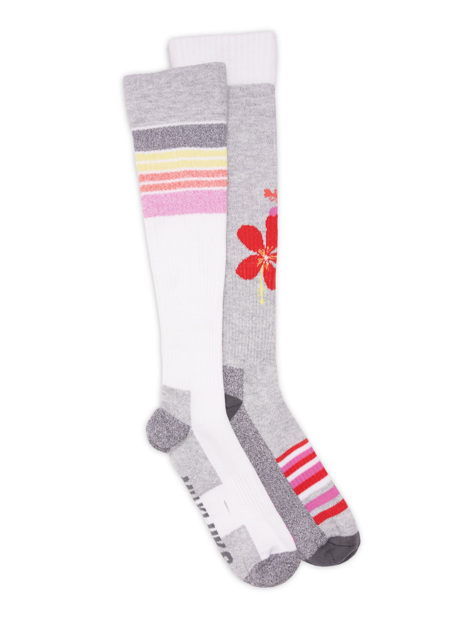 MUK LUKS Knee-High Compression Socks - Width, 2 Pair Pack - Walmart.com