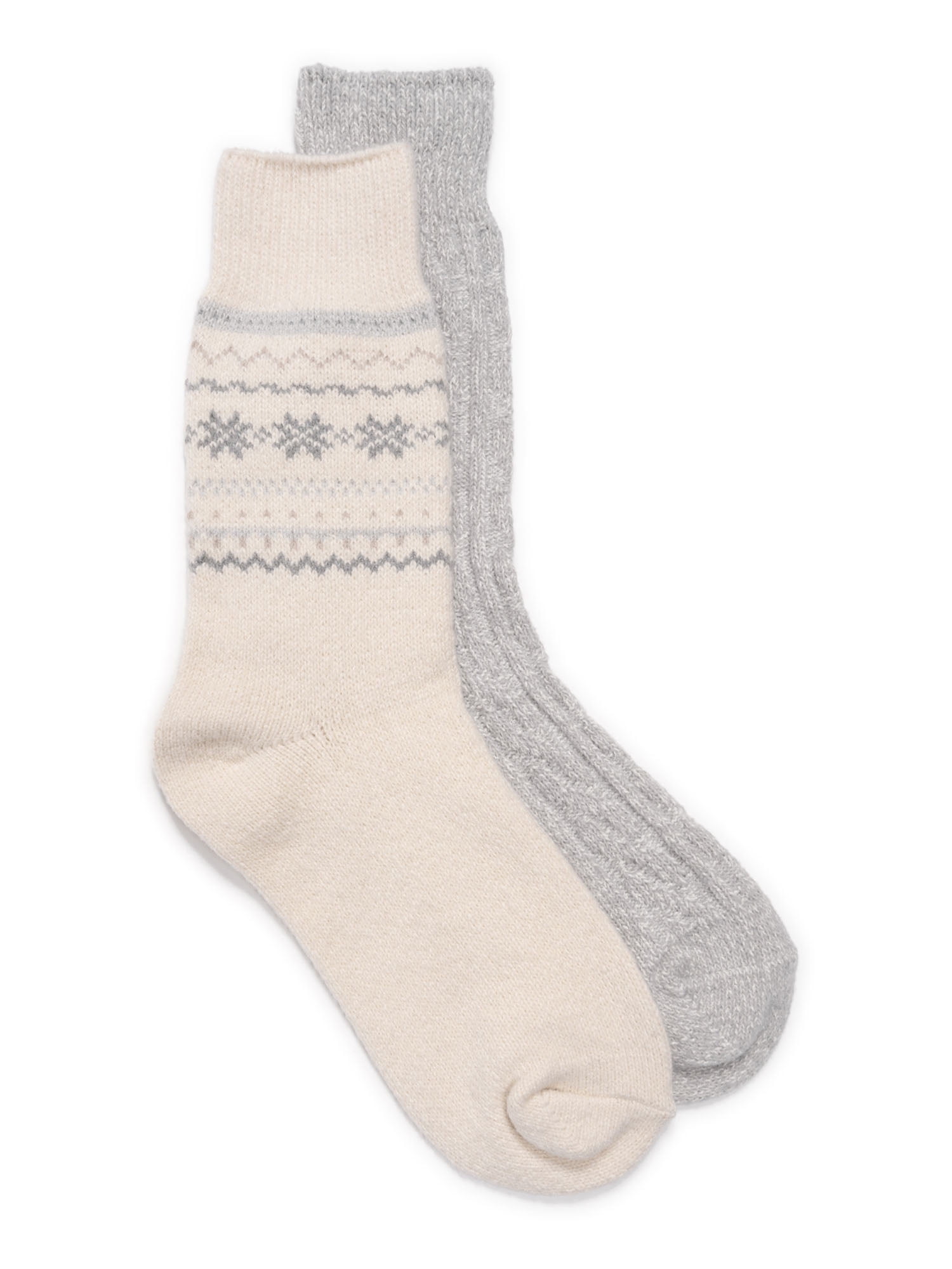 MUK LUKS Women's Cozy Soft Crew Socks 2-Pairs 8 Inch Boot Length - Walmart.com