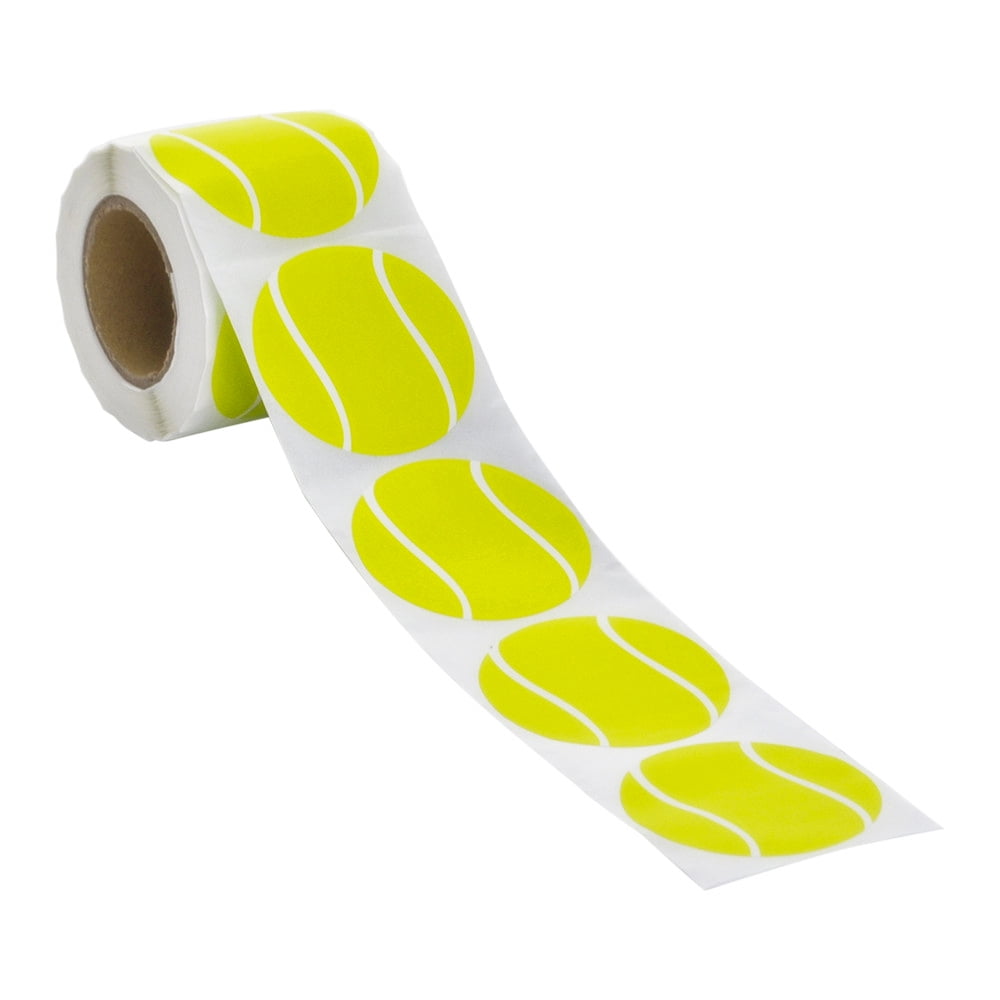 Muka 250 Pcs 2" Tennis ball Sticker, Waterproof & Standard Permanent ...