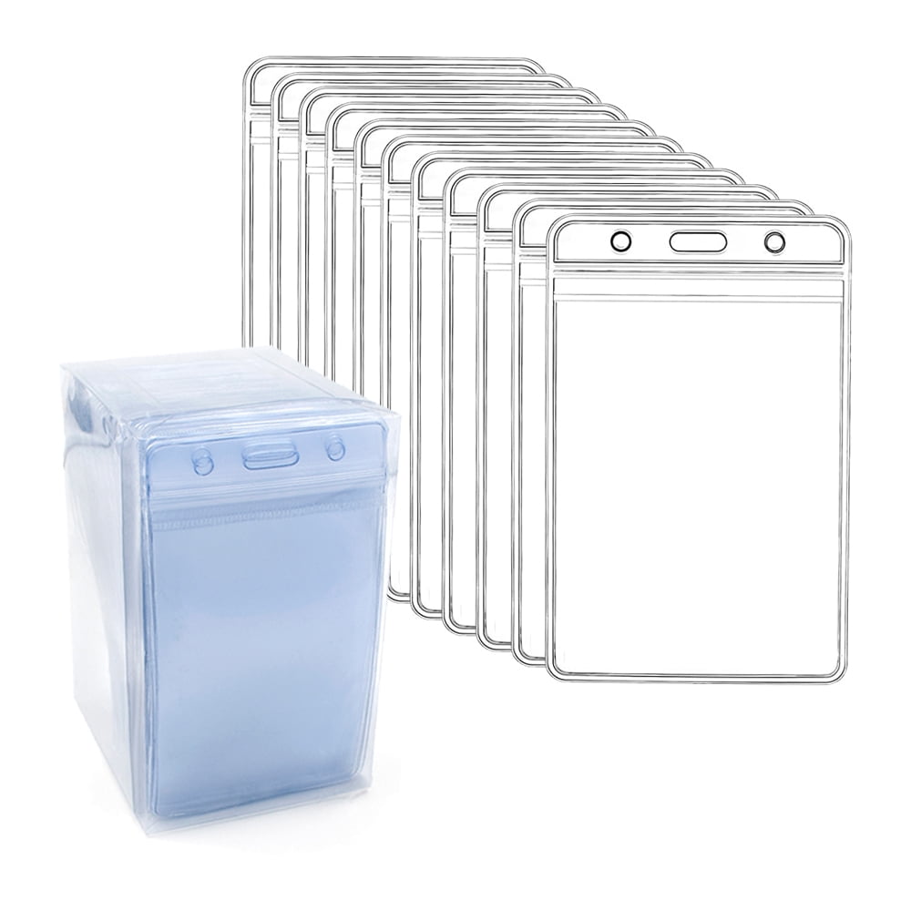 Muka 50Pcs 4X6 Vertical Large Card Holders, Clear Vinyl Big Plastic ...