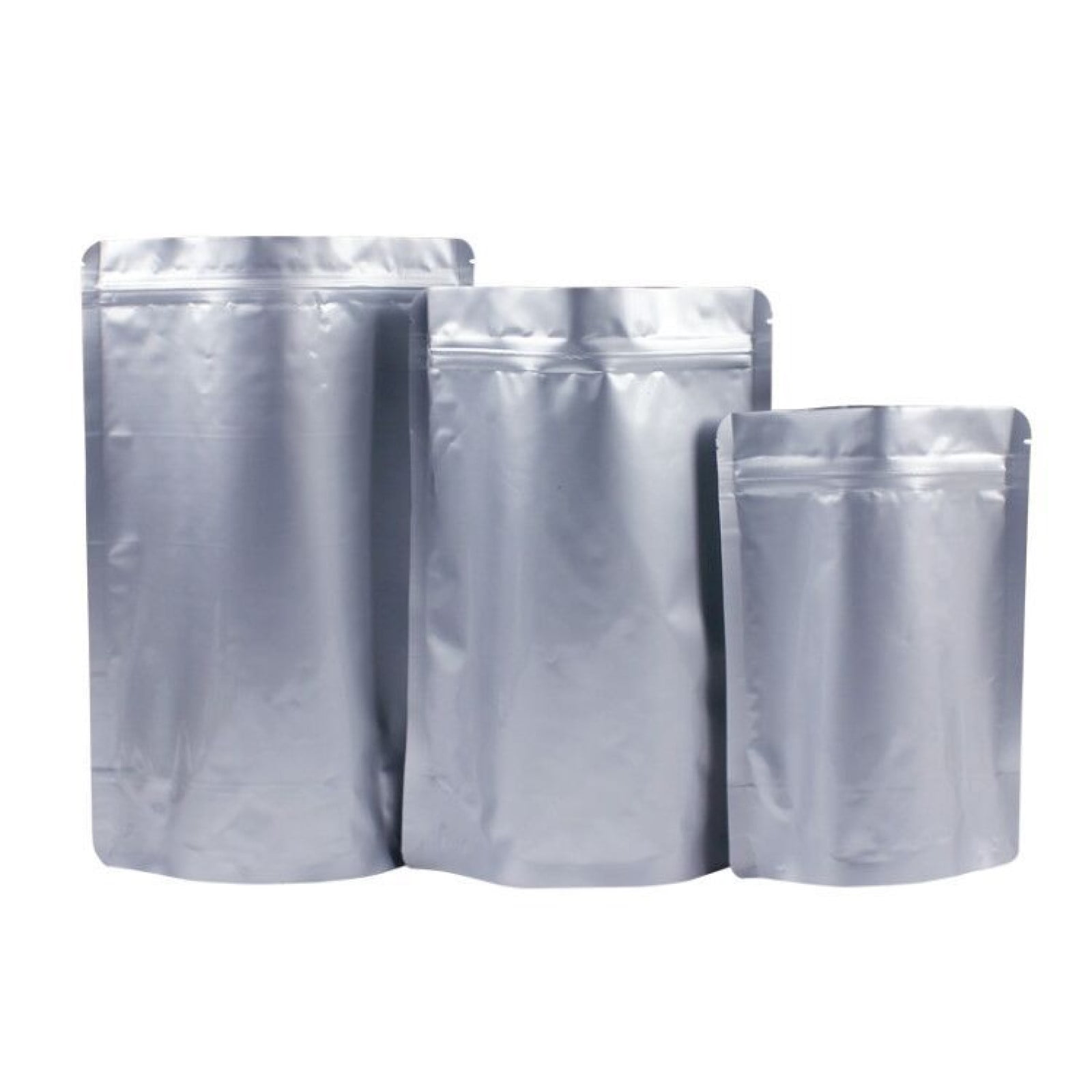 Muka 50 Pcs mylar bags Food Grade Aluminum Foil Stand Up Pouch Heat ...