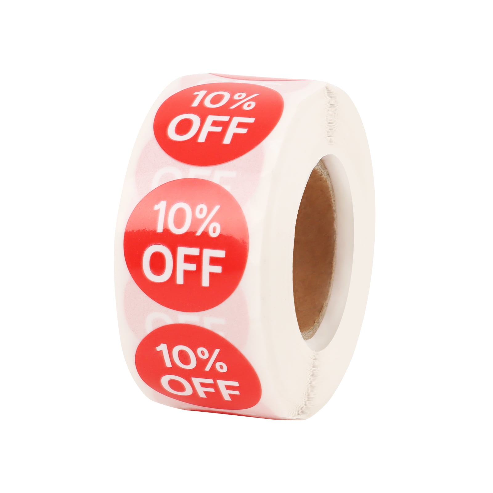 Muka 500 Pcs 0.75 Inch Percent Off Stickers Waterproof Permanent Self ...