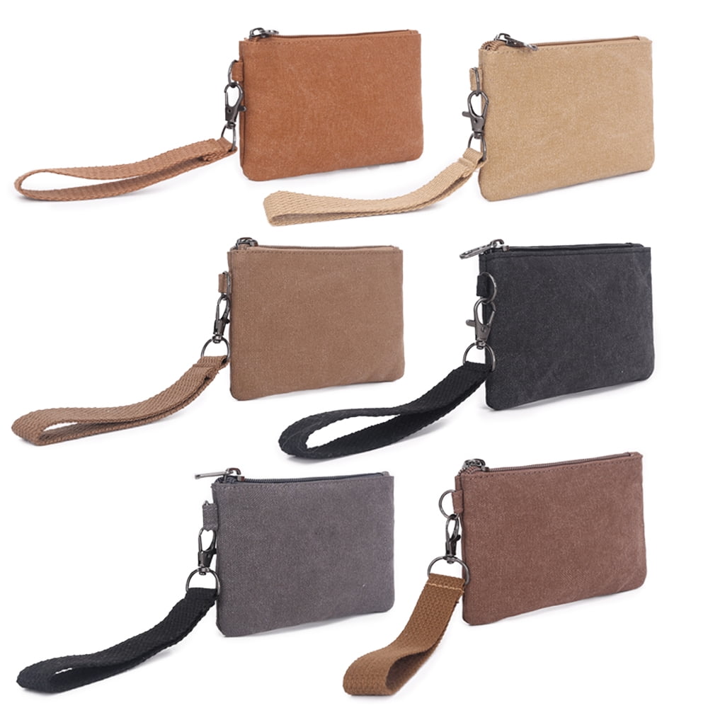 Muka 6 Pack Mini Wristlet Makeup Pouch, Cute Small Canvas Bag, 5-1/2" x ...