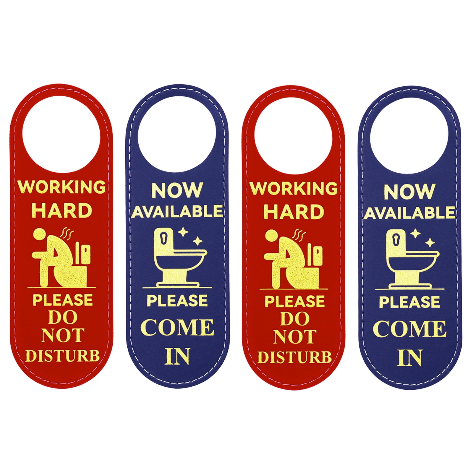 Muka Bathroom Occupancy Door Sign Working Hard Do Not Disturb Door ...